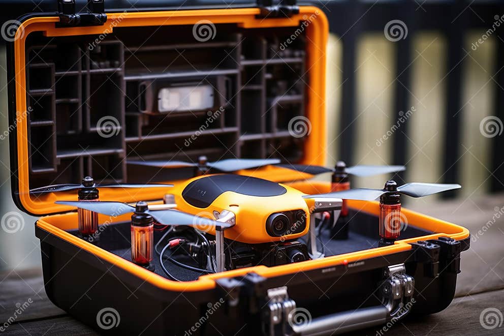 Nano Drone Flying Inside a Computer Case Stock Image - Image of ...