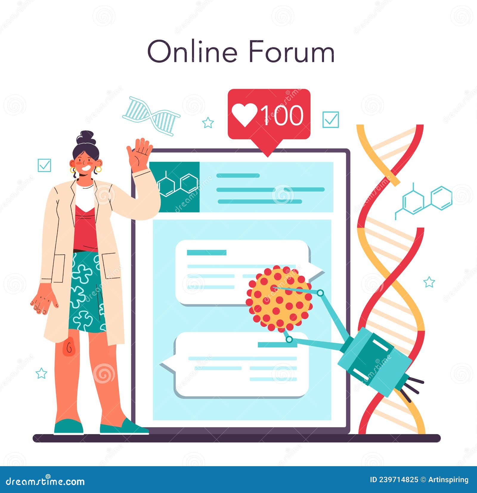 Nano Engineering. Scientists Work In Laboratory With Nanoparticle ...