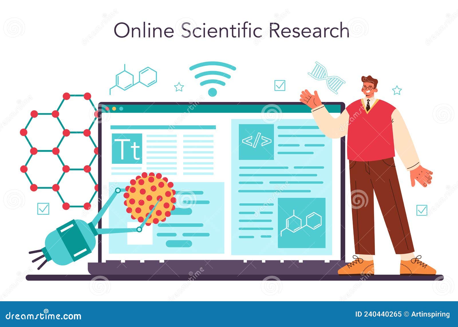 Nano Engineering. Scientists Work In Laboratory With Nanoparticle ...