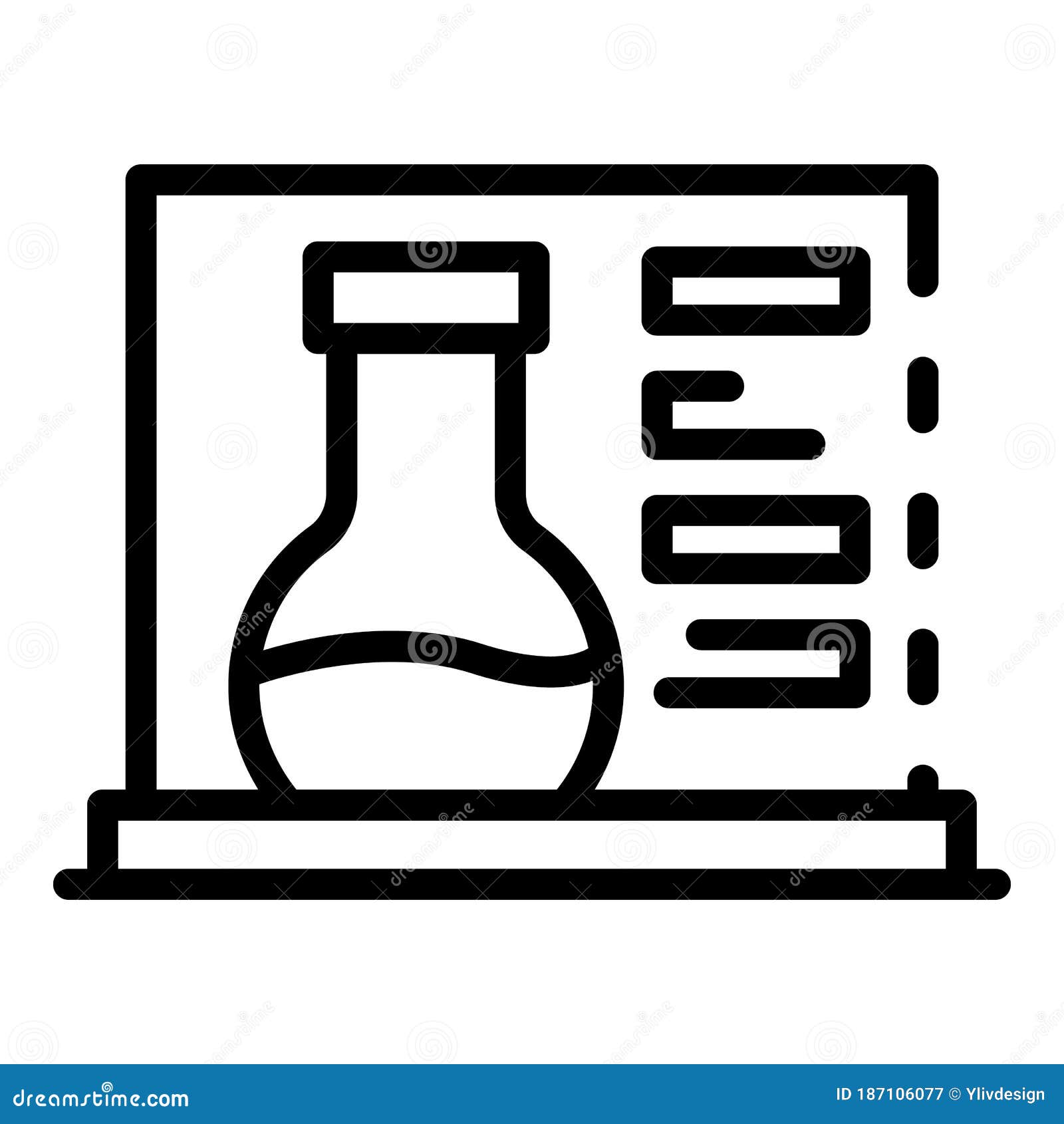 Nano Laboratory Icon, Outline Style Stock Vector - Illustration of cell ...