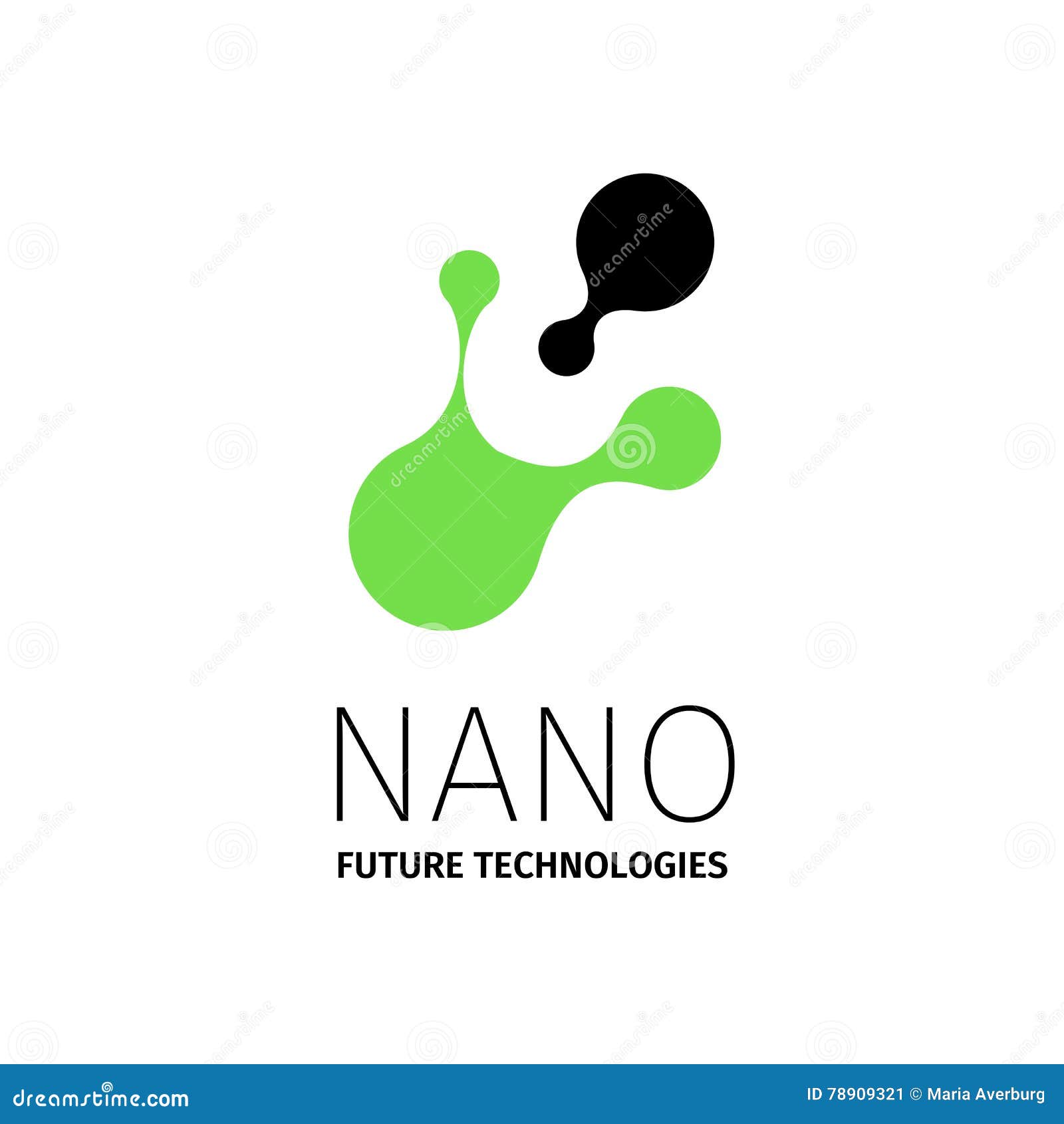 Nano Logo Symbol Cartoon Vector | CartoonDealer.com #82861201