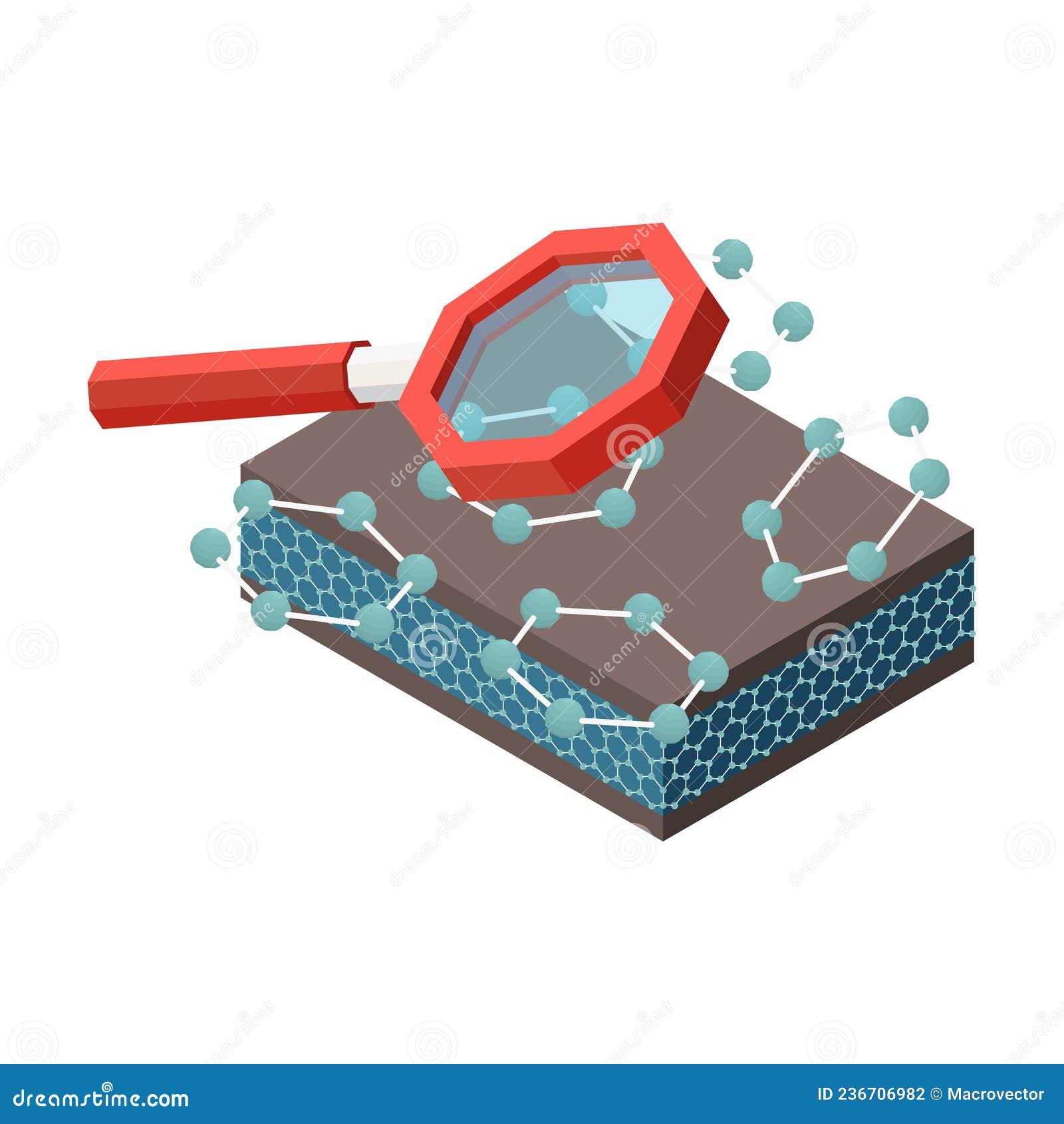 Wet Nano Material Composition Cartoon Vector | CartoonDealer.com #235768107