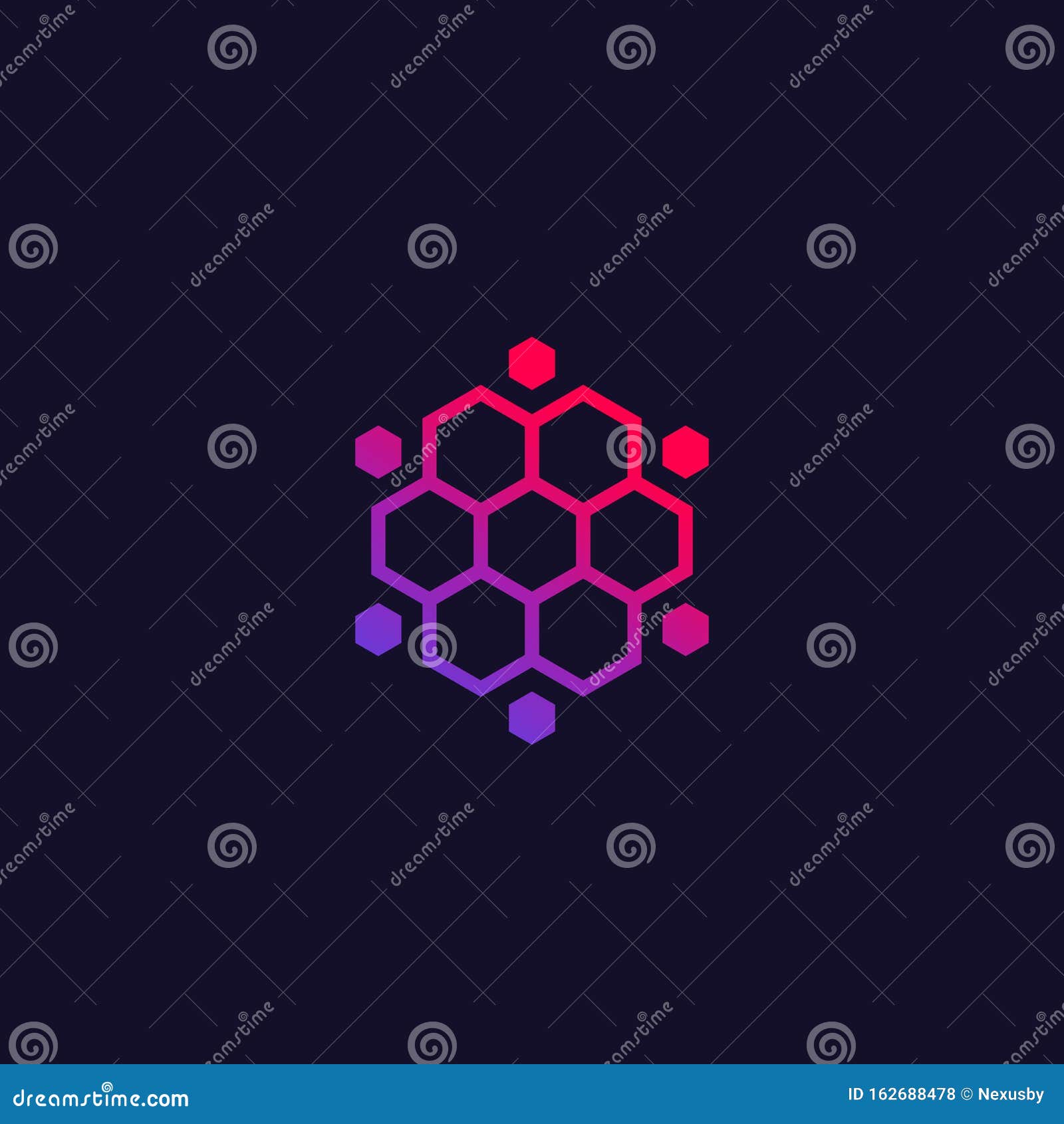 Nano Materials Nanoparticles Vector Icon Stock Vector Illustration