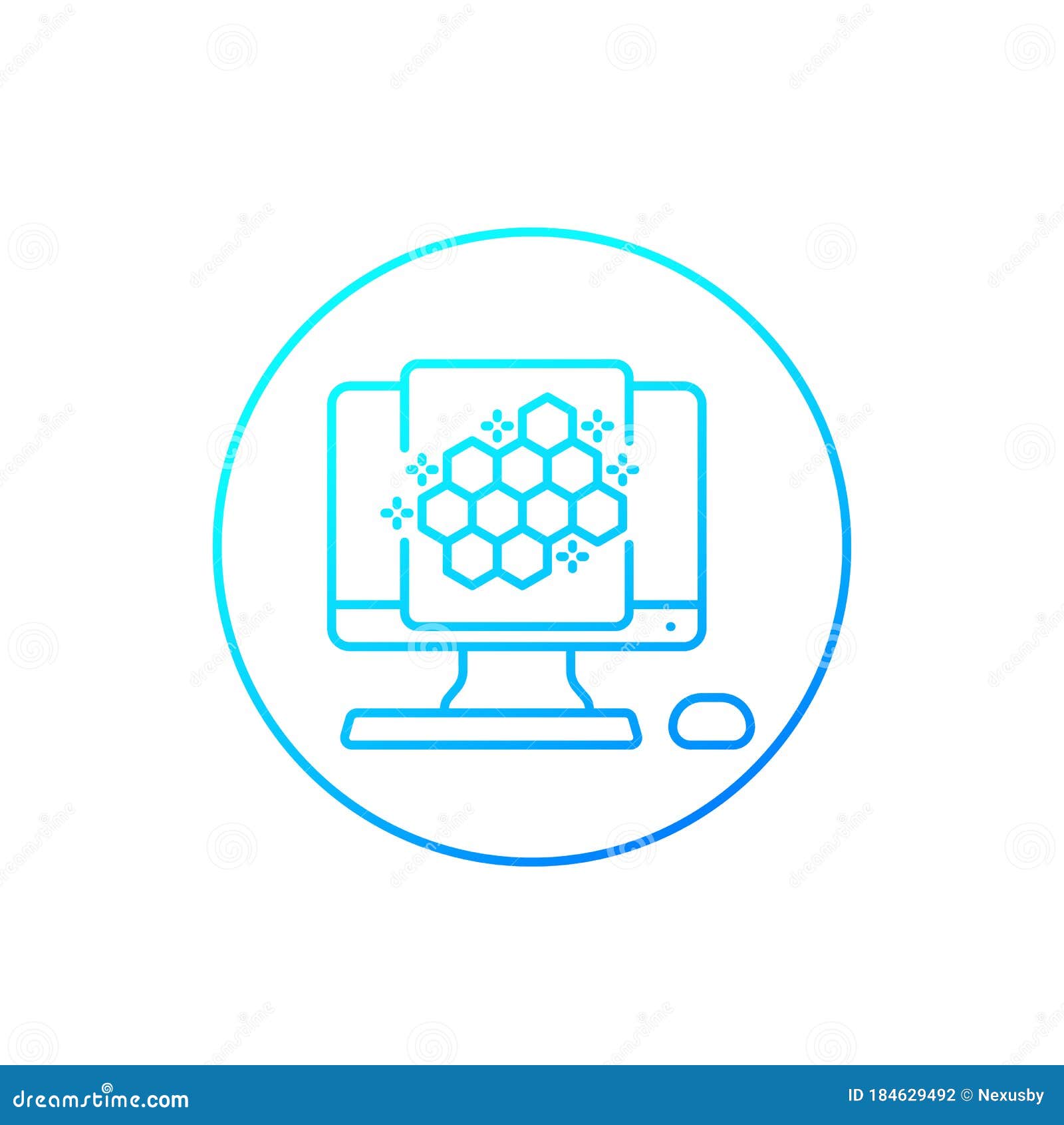 Nano Materials, Nanostructure, Vector Illustration | CartoonDealer.com ...