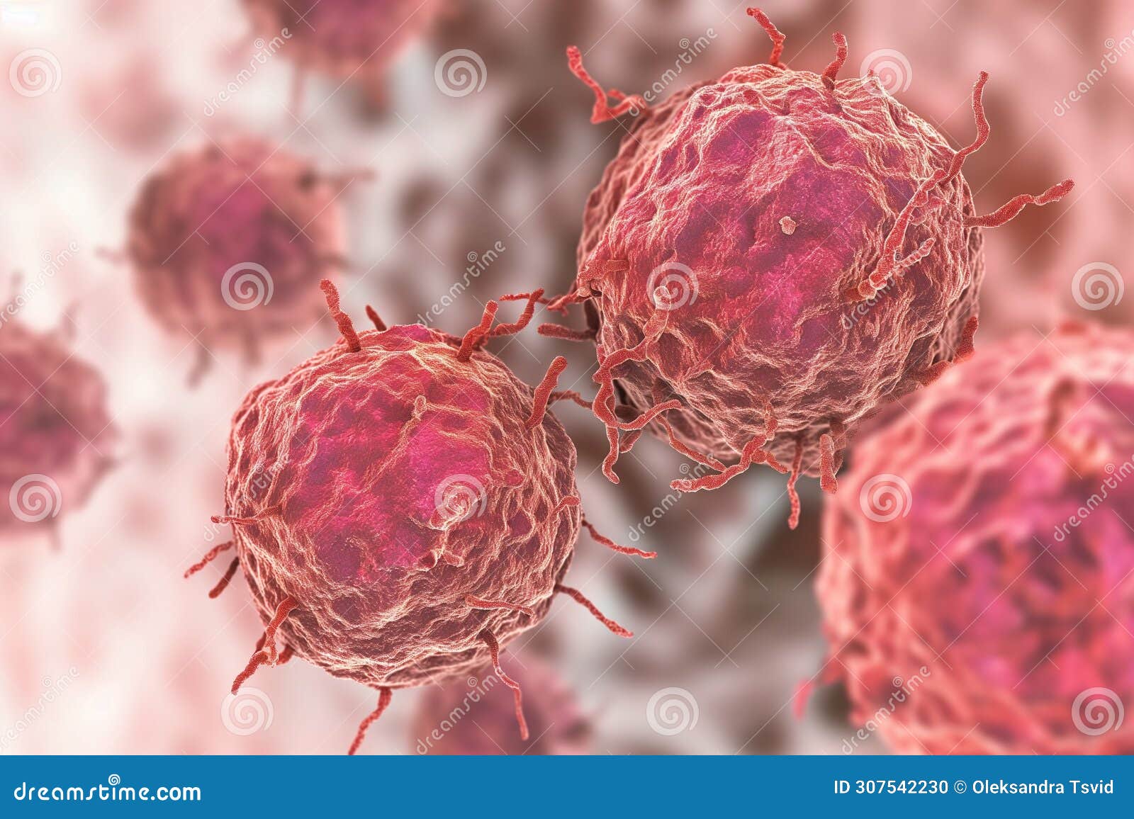 Nano-Molecular Cell, Strong Increase in Cellular Processes Stock Photo ...