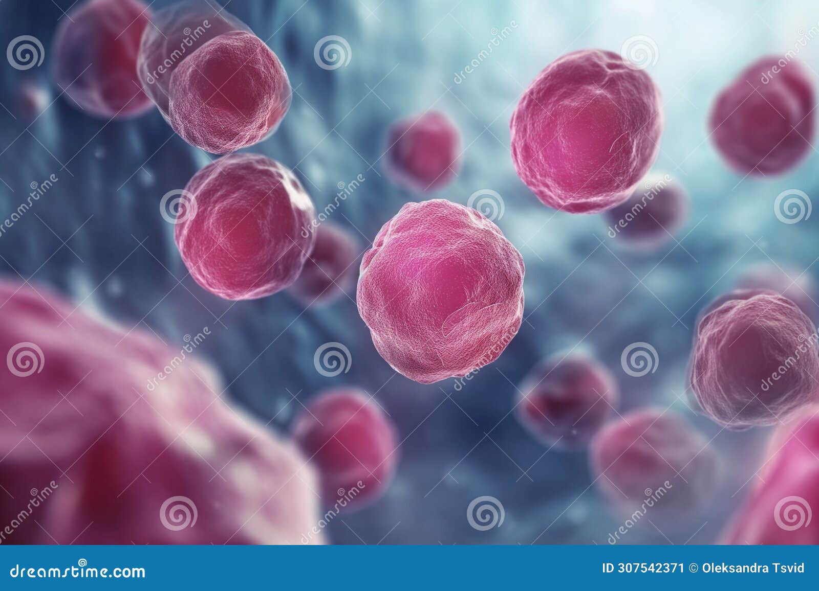 Nano-Molecular Cell, Strong Increase in Cellular Processes Stock Image ...