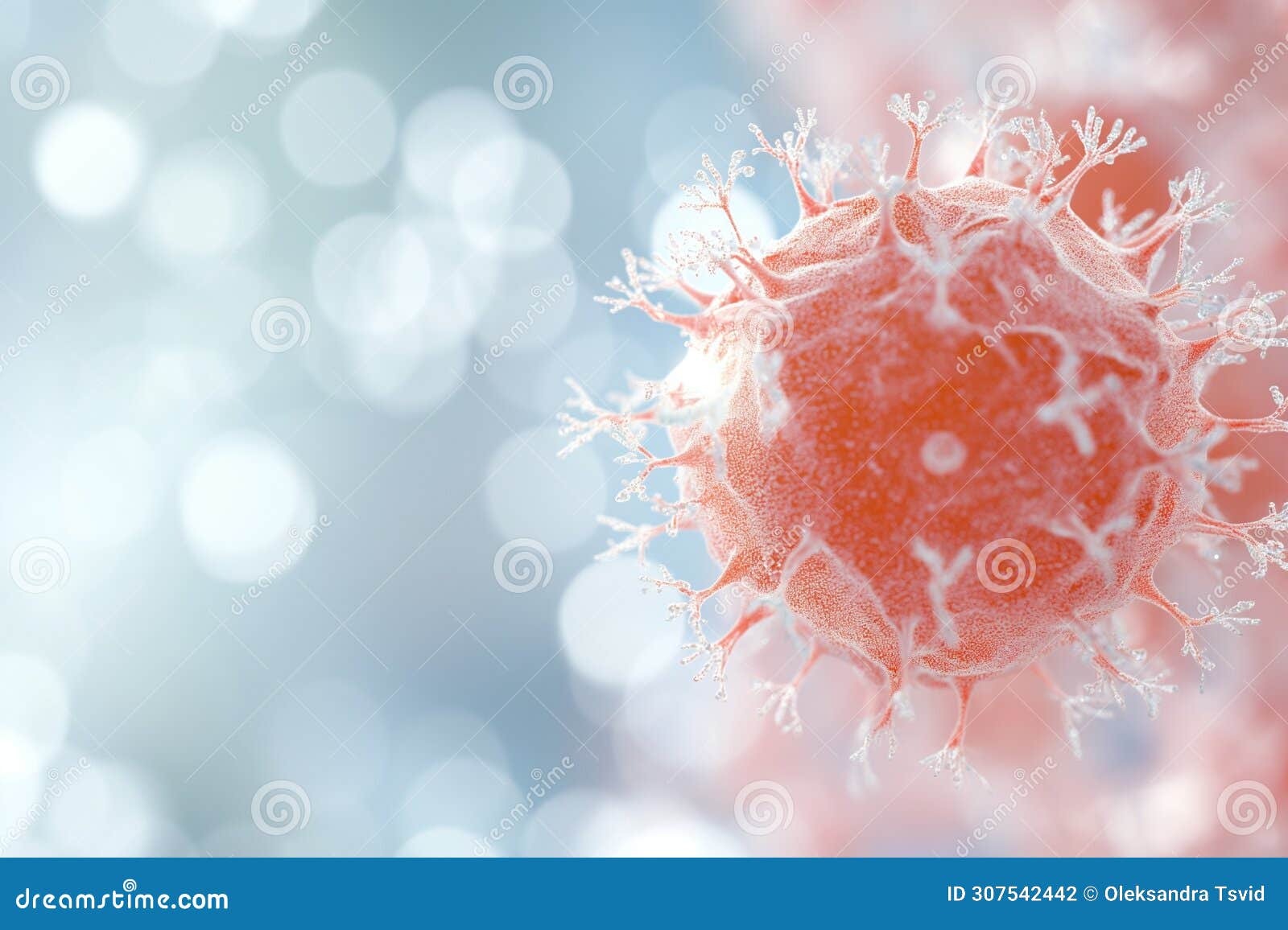 Nano-Molecular Cell, Strong Increase in Cellular Processes Stock Photo ...