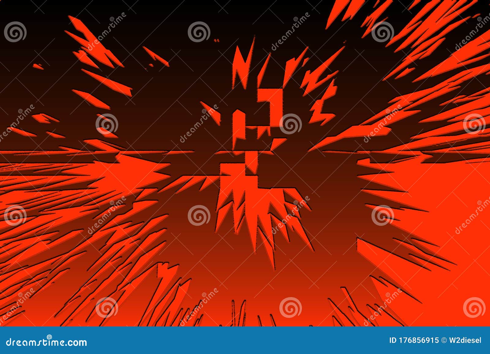 Nano Particles in Space 3d Abstract Design Stock Illustration ...