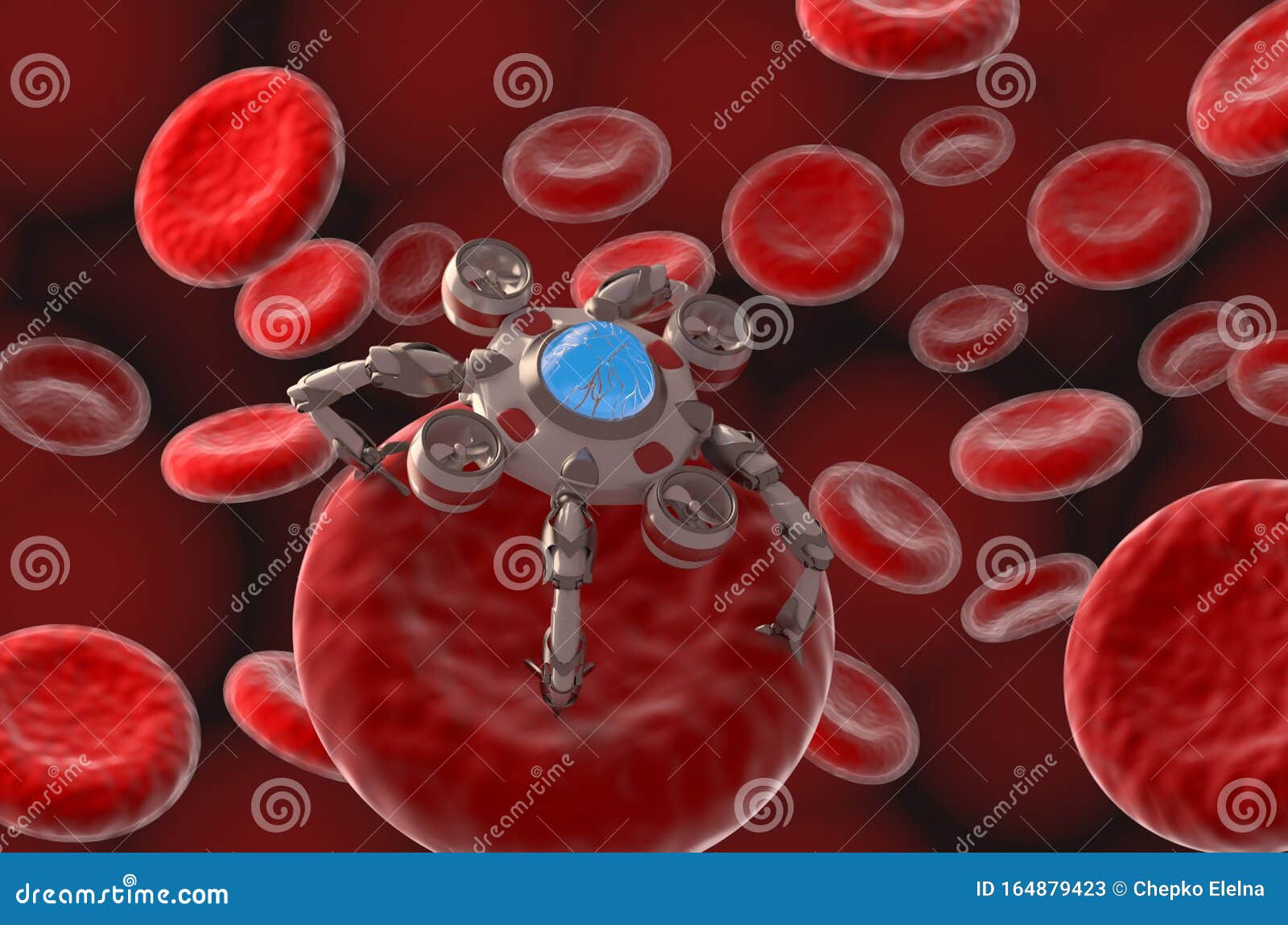 Robot Blood Revival Injection Concept 3d Illustration Stock Photo ...