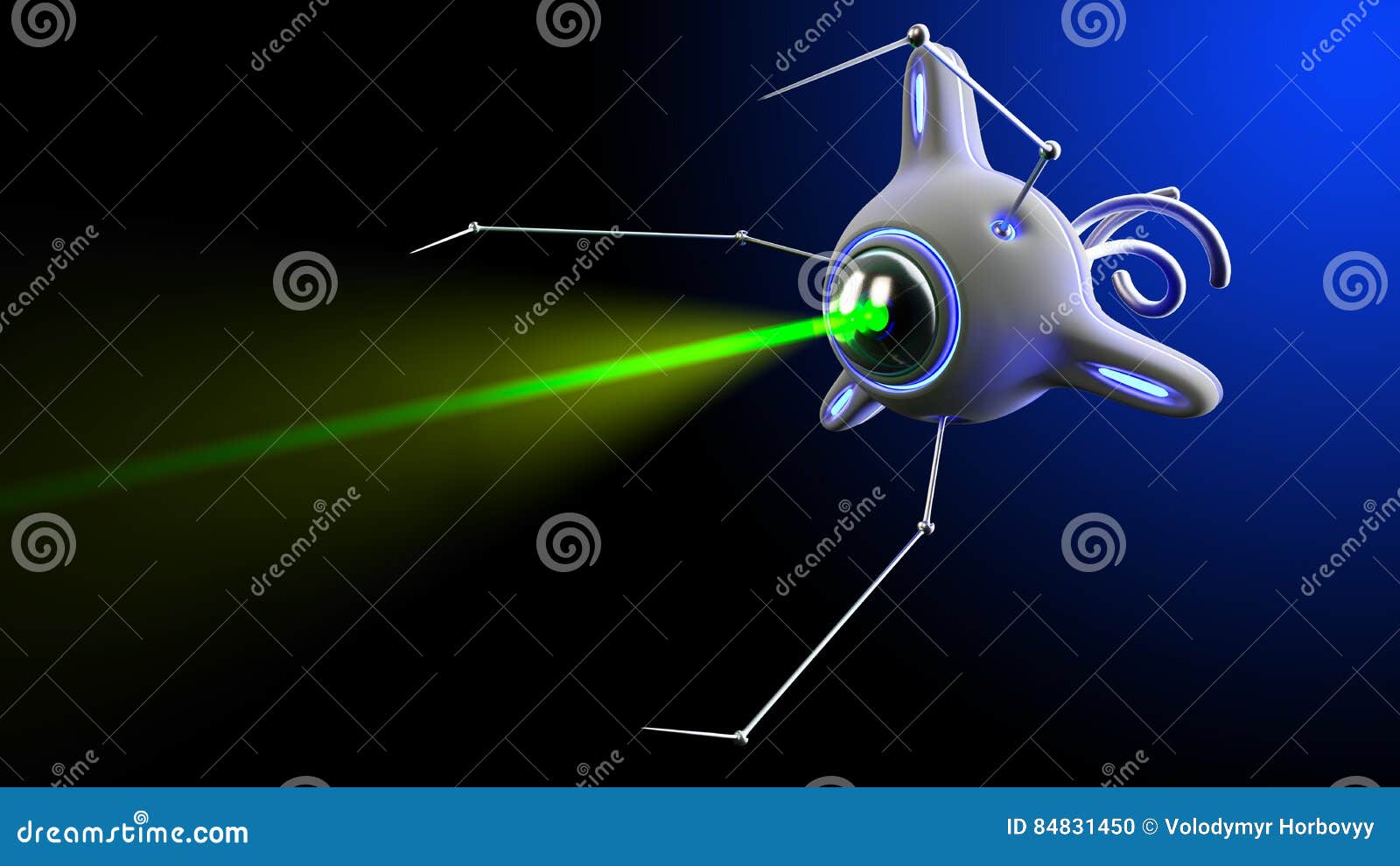 Nano robot 3D render stock illustration. Illustration of bioengineering ...
