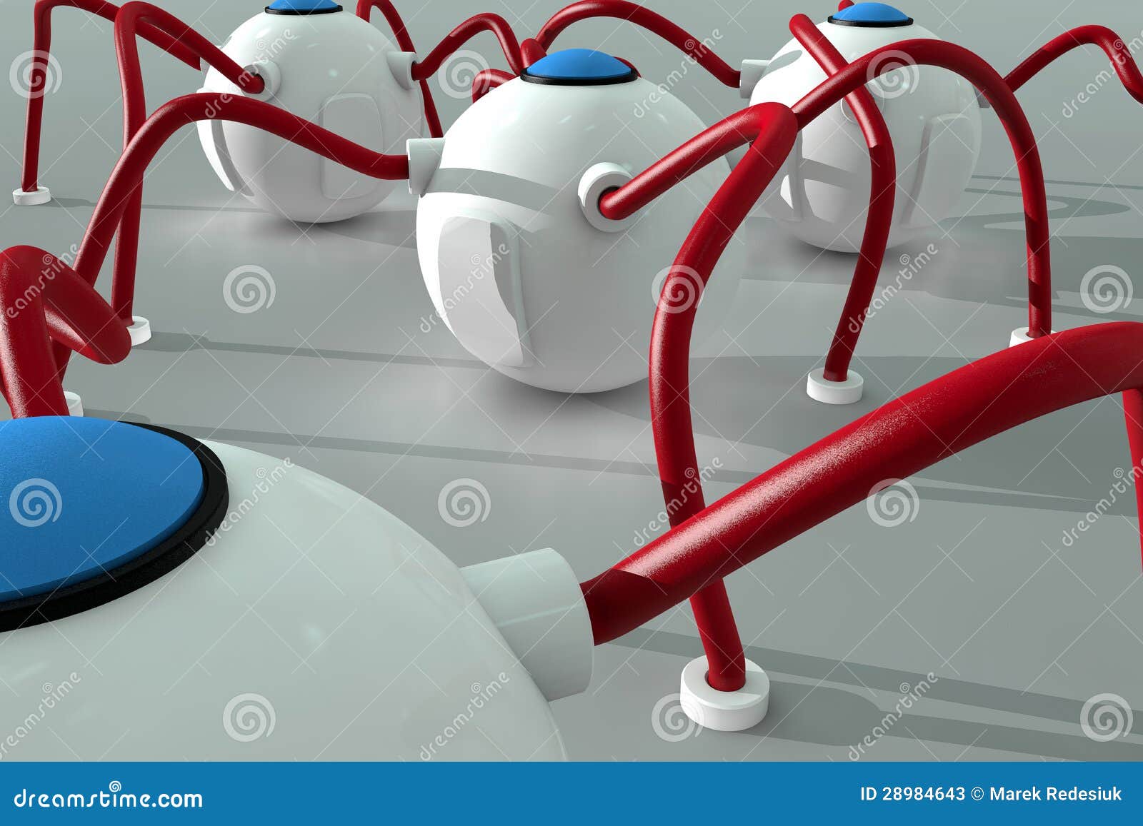 Nano Robots - Technology at the Nano-scale Stock Illustration ...