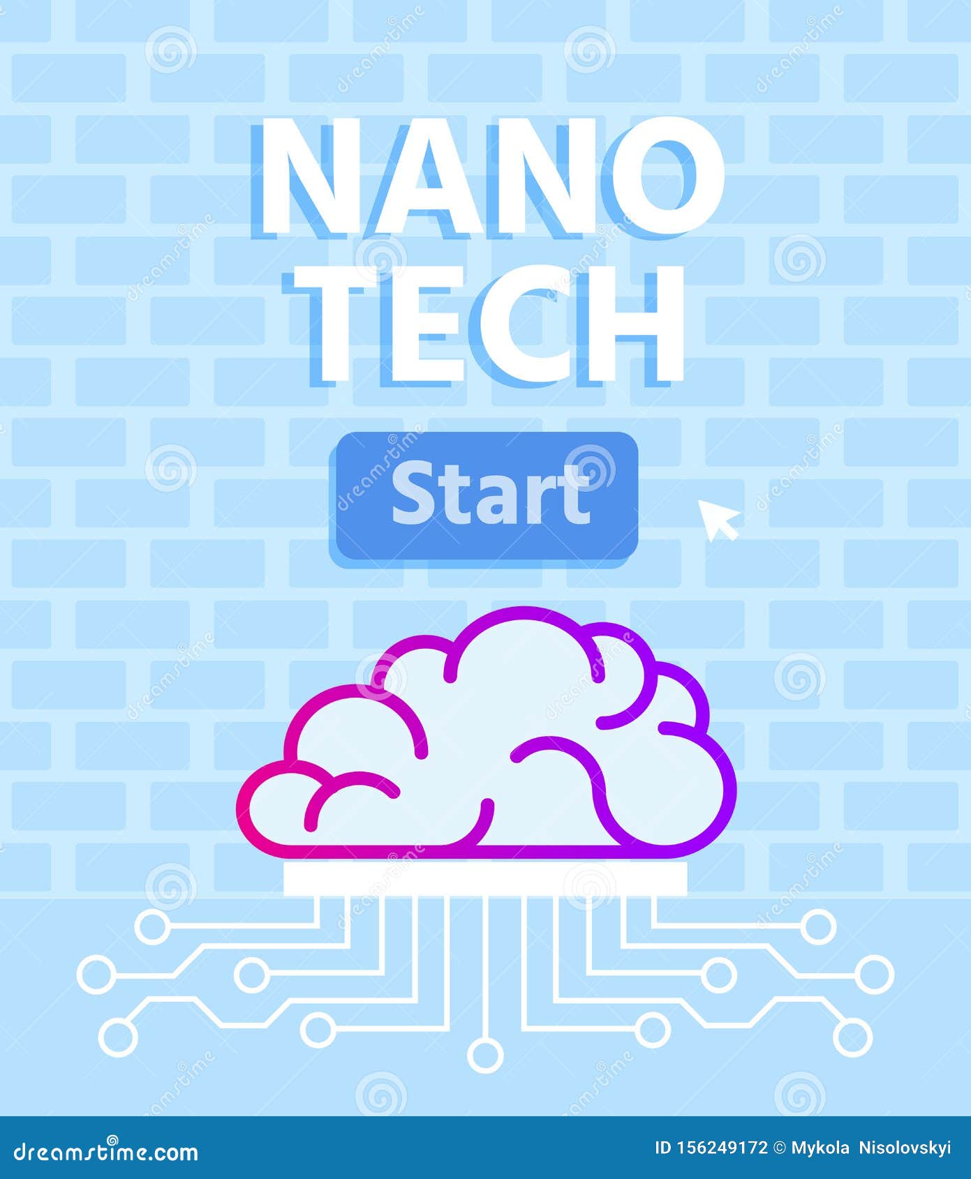 Nanotechnologies Development Flowchart Vector Illustration ...