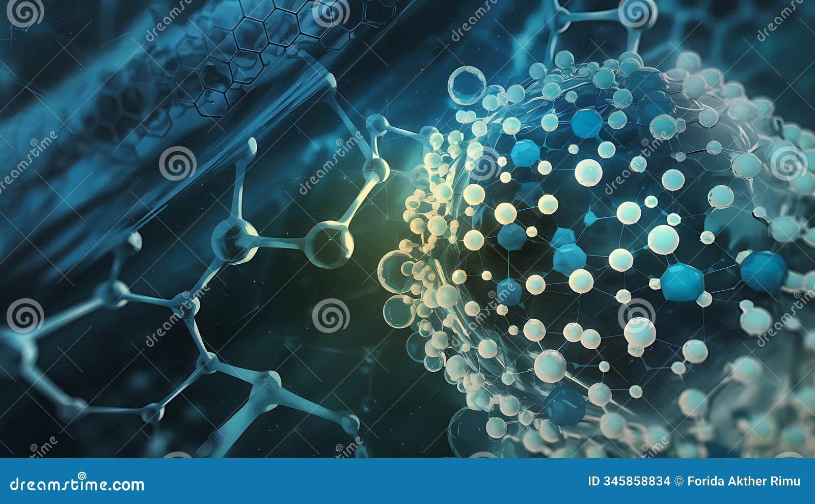 Futuristic Nanotechnology Abstract Background, Nano Tech Stock ...