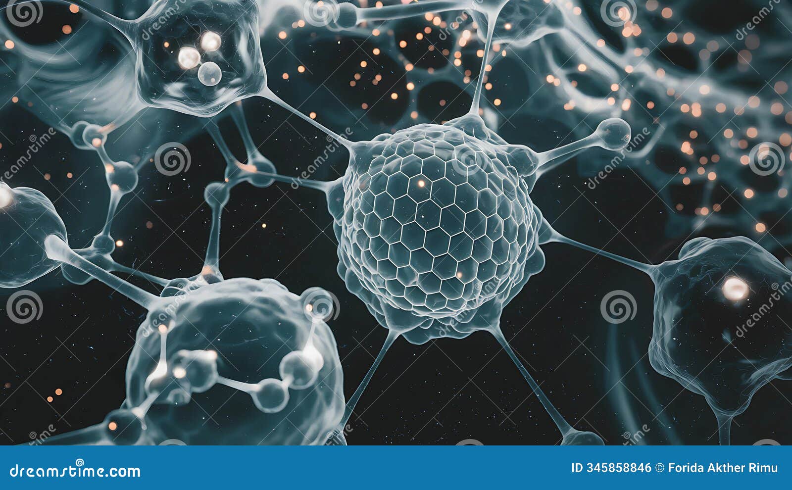 Futuristic Nanotechnology Abstract Background, Nano Tech Stock ...