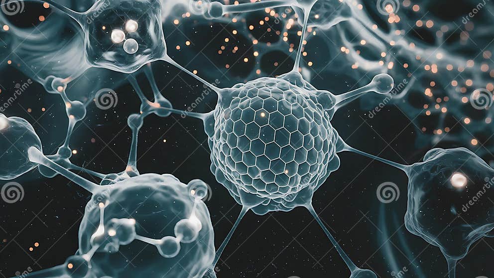 Futuristic Nanotechnology Abstract Background, Nano Tech Stock ...