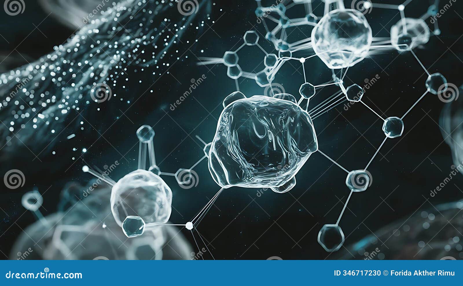 Futuristic Nanotechnology Abstract Background, Nano Tech Stock ...