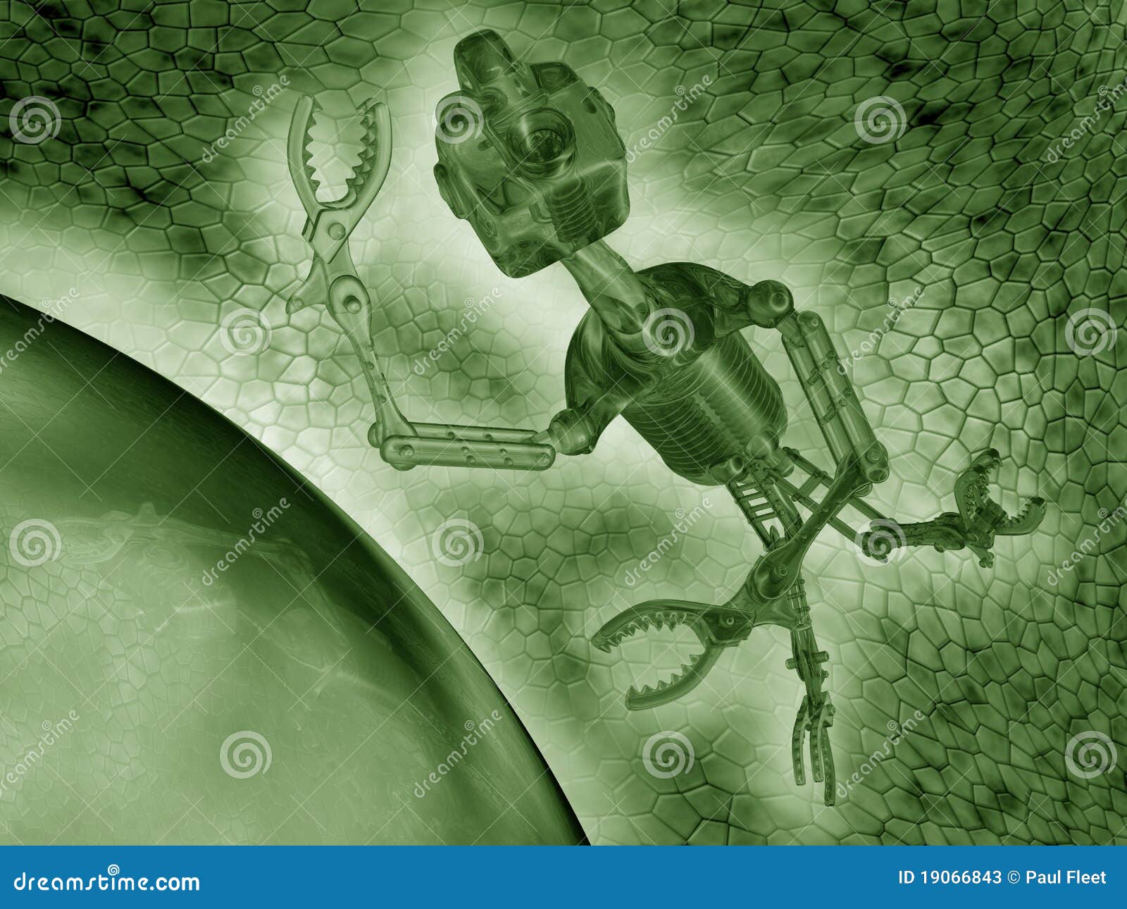 Nanobot stock illustration. Illustration of engineering - 19066843