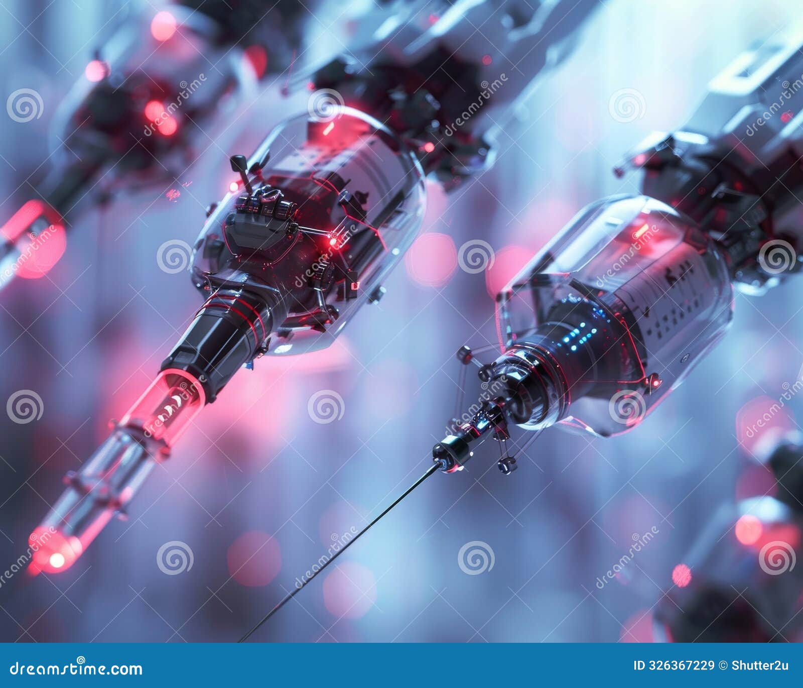 Nanobots Administering A Vaccine Showcasing A Futuristic Approach To ...