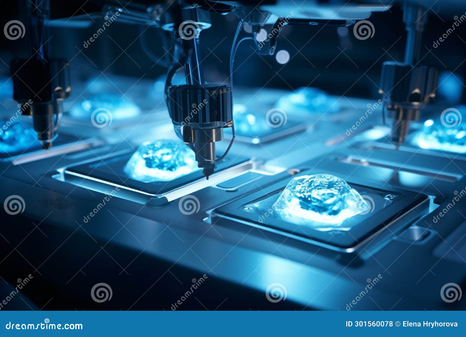 Nanobots Performing Intricate Tasks at a Microscopic Level, Cutting ...