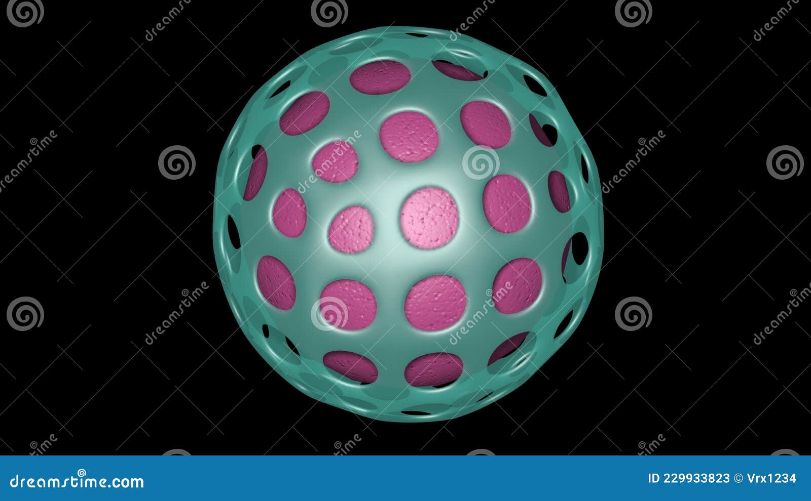 Nanocapsule , Nanocarriers . Nanoparticle 3d Render View 1 Royalty-Free ...