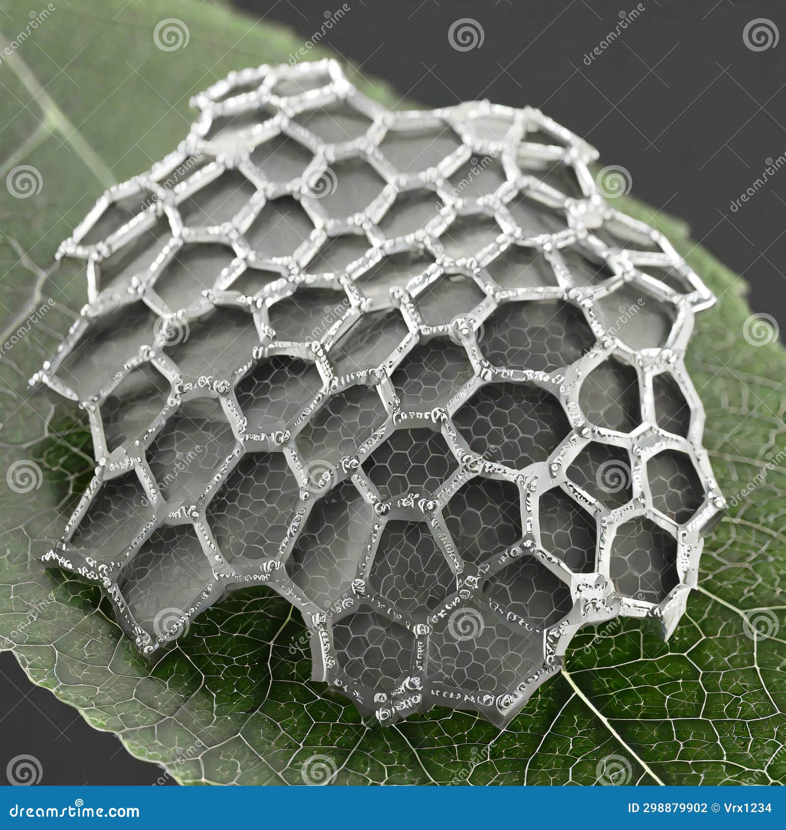 Plant Nanobionics . Nano Structures on Surface of Leaf. AI Generated ...