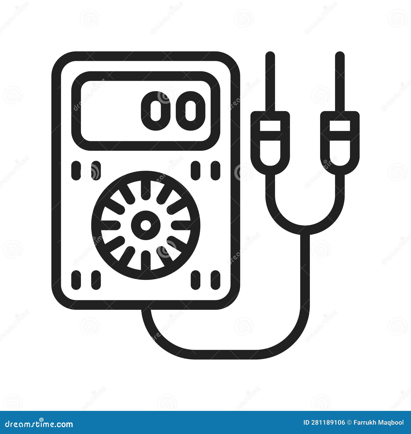 Nanometer Icon Image. stock vector. Illustration of line - 281189106