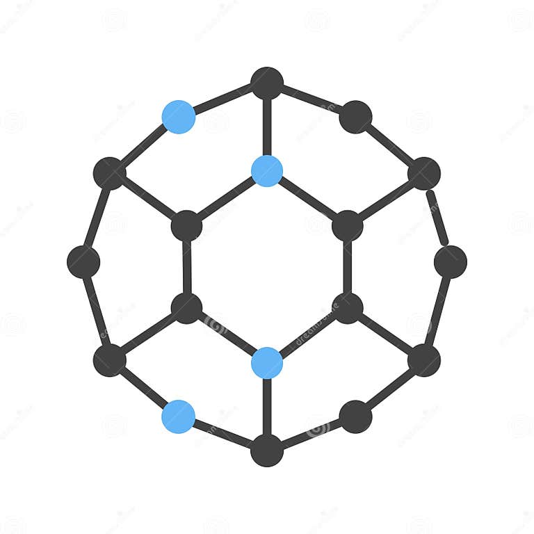 Nanoparticle Icon Image. stock illustration. Illustration of design ...