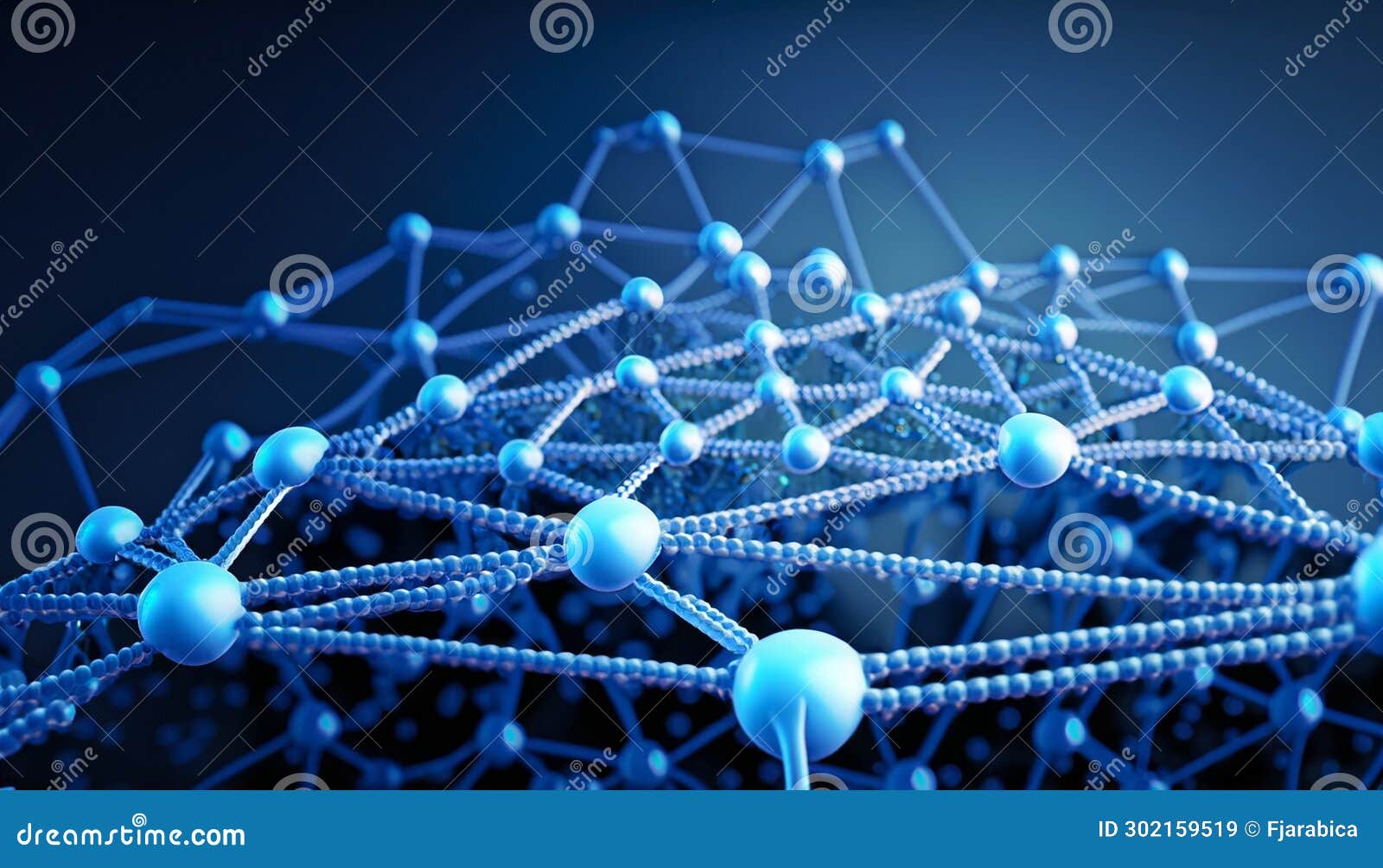 Nanoparticle Structure On Blue Background In Blue Design Suitable For ...