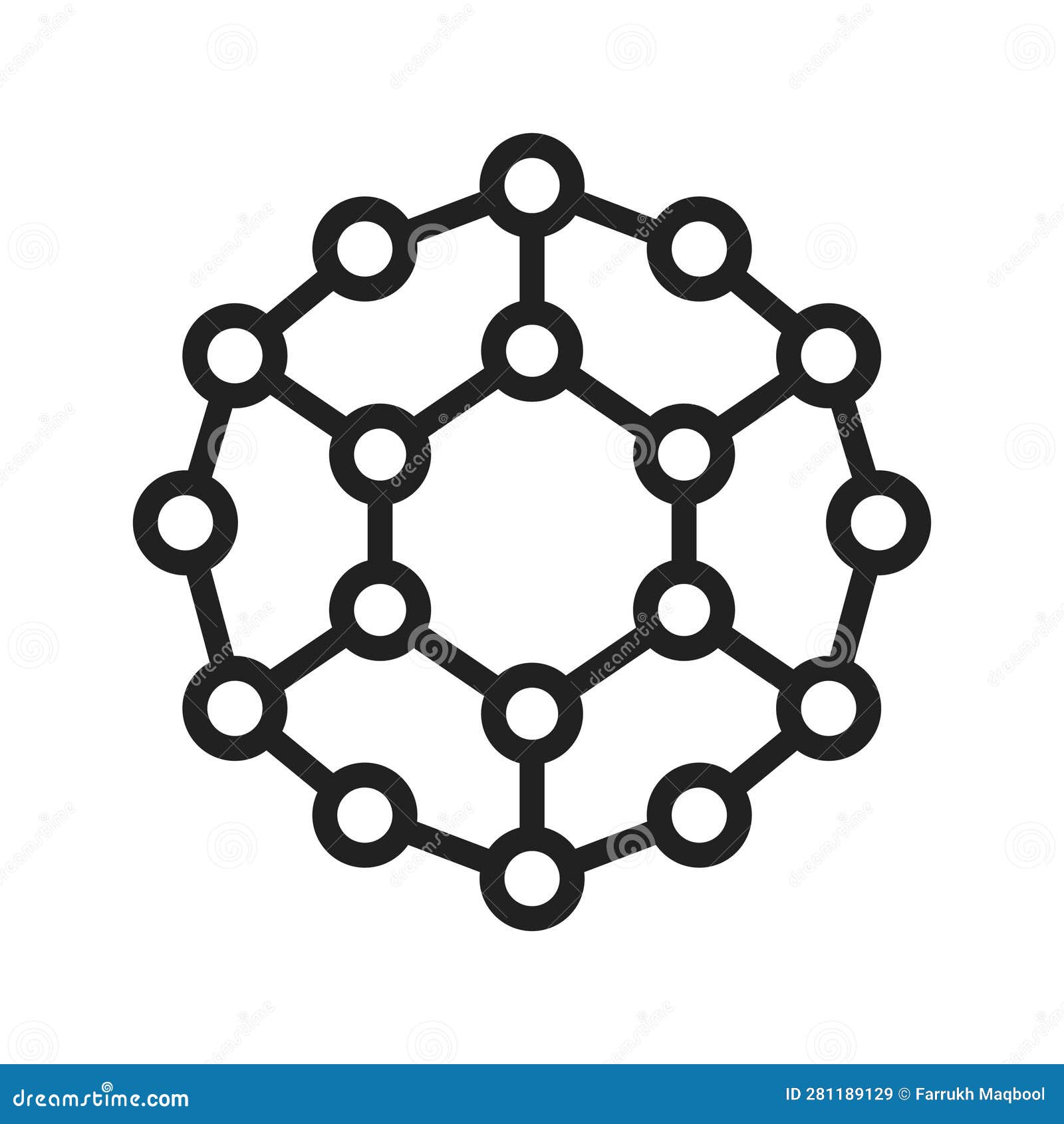 Nanoparticle Icon Image. stock vector. Illustration of symbol - 281189129