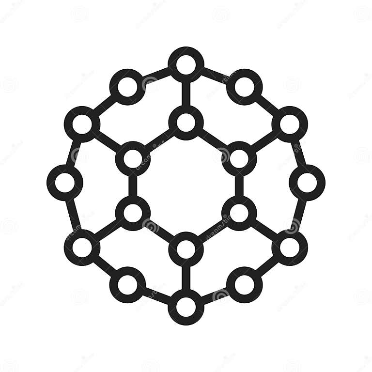 Nanoparticle Icon Image. stock vector. Illustration of symbol - 281189129