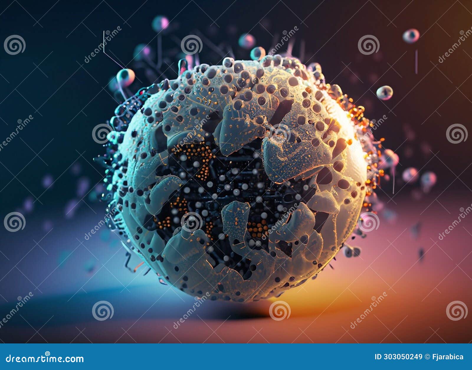 Nanoparticles Abstract Background Stock Illustration - Illustration of ...