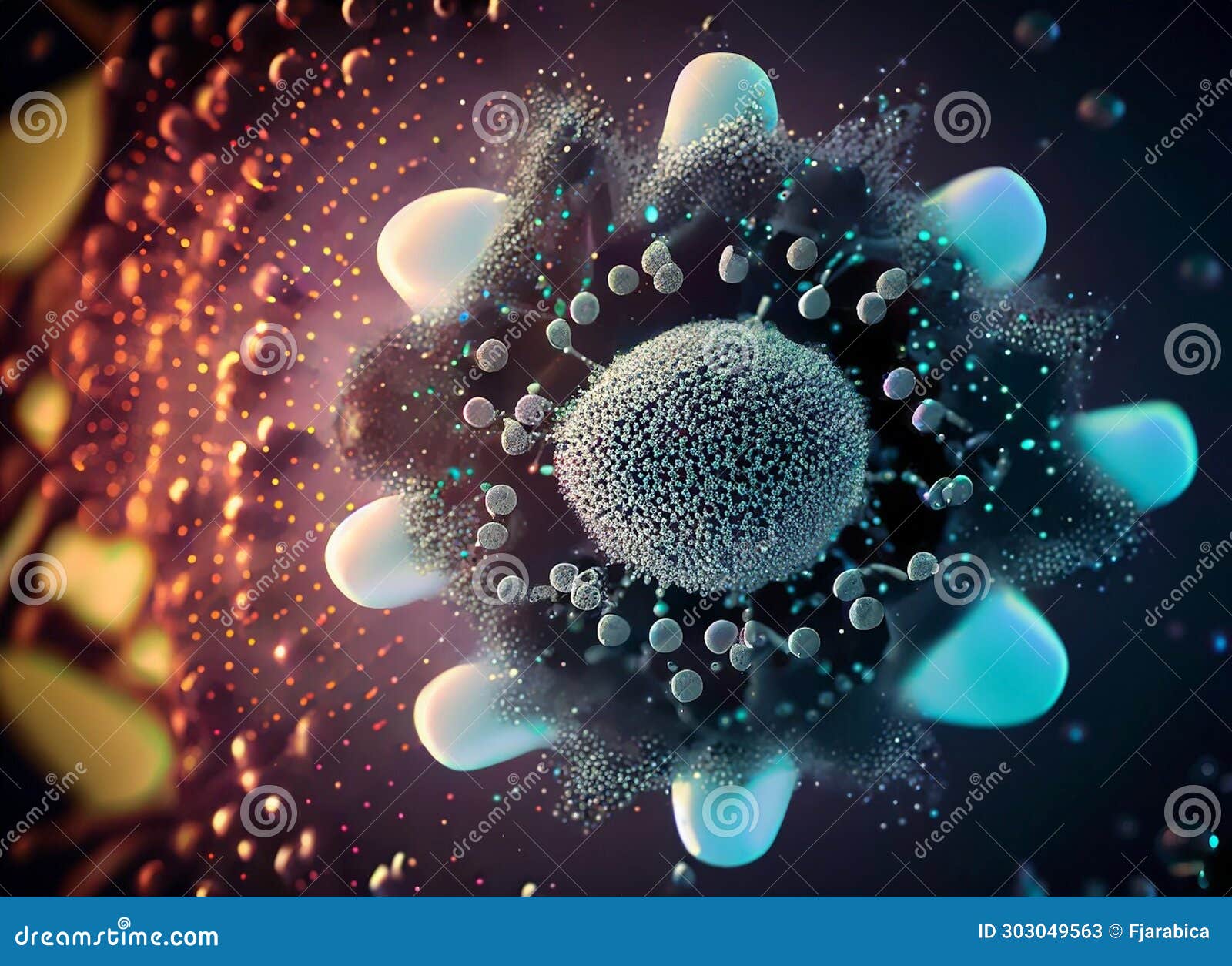 Nanoparticles Abstract Background Stock Illustration - Illustration of ...