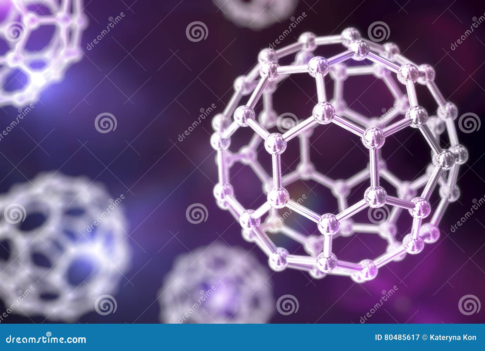 Nanoparticles on Colorful Background Stock Illustration - Illustration ...
