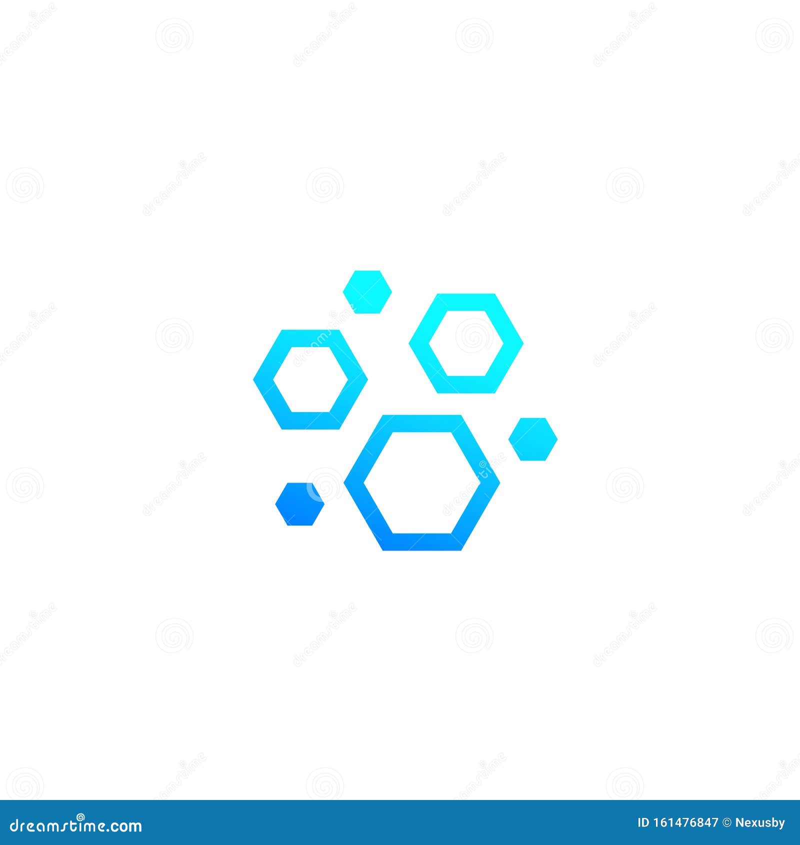 Nanoparticles, Hexagon Nano Molecules Vector Icon Stock Vector ...