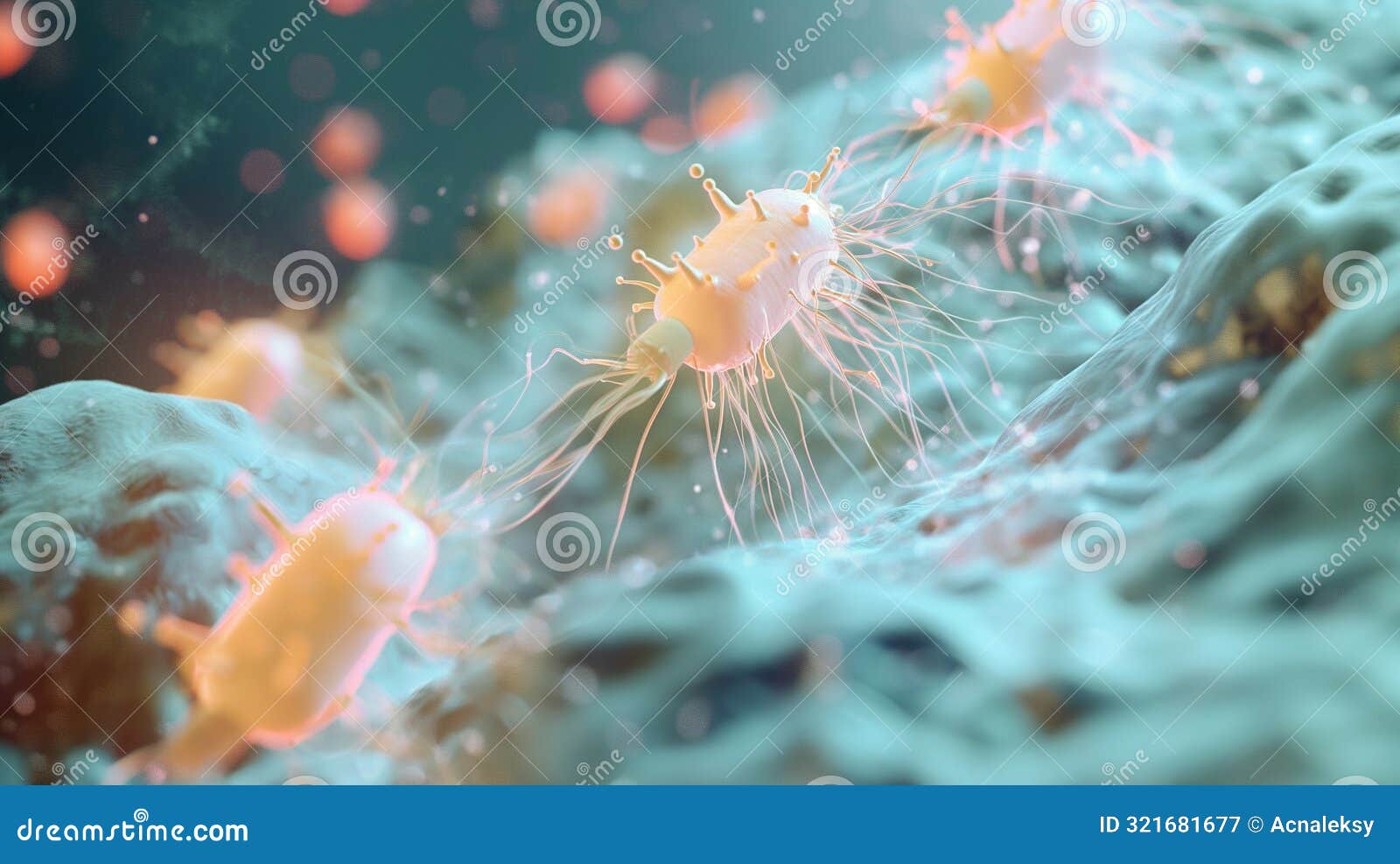 Nanorobots Attack Bacteria in Cells. Biological Robots are Introduced ...