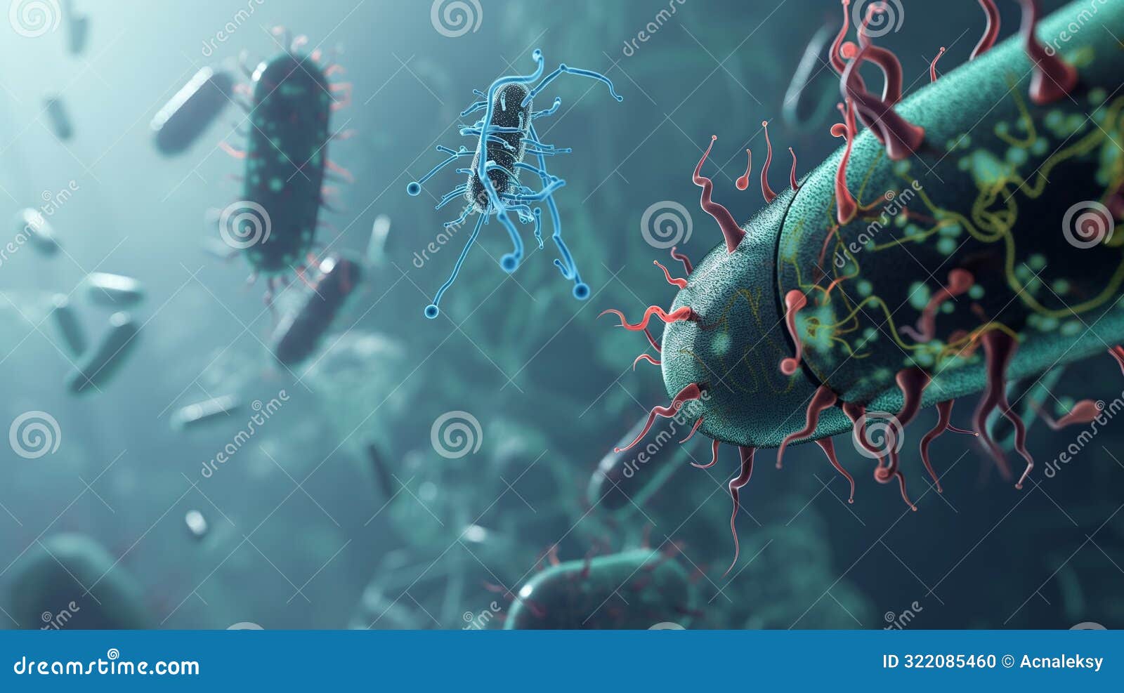 Nanorobots Attack Bacteria in Cells. Biological Robots are Introduced ...