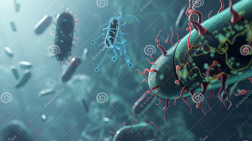 Nanorobots Attack Bacteria in Cells. Biological Robots are Introduced ...
