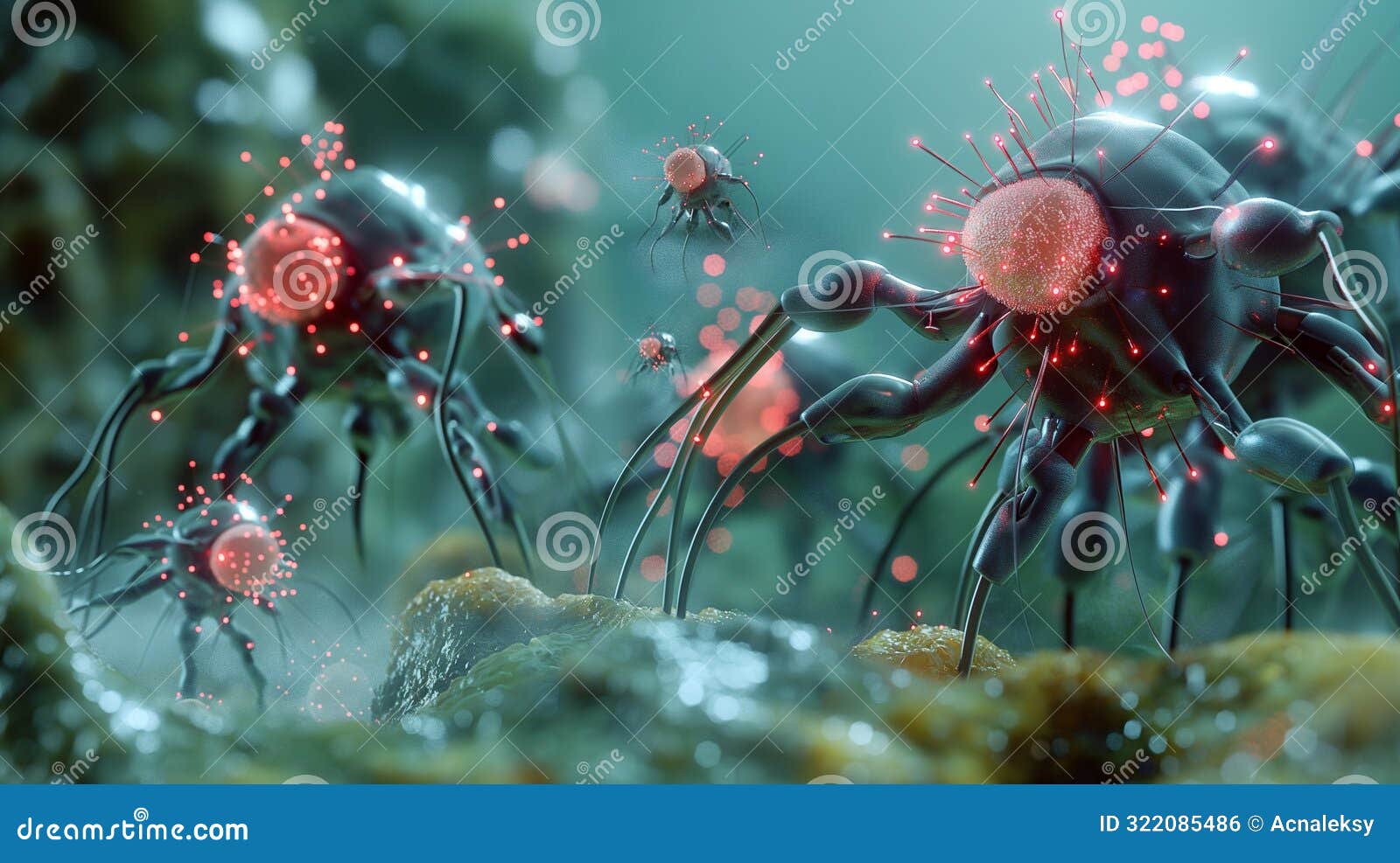 Nanorobots Attack Bacteria in Cells. Biological Robots are Introduced ...