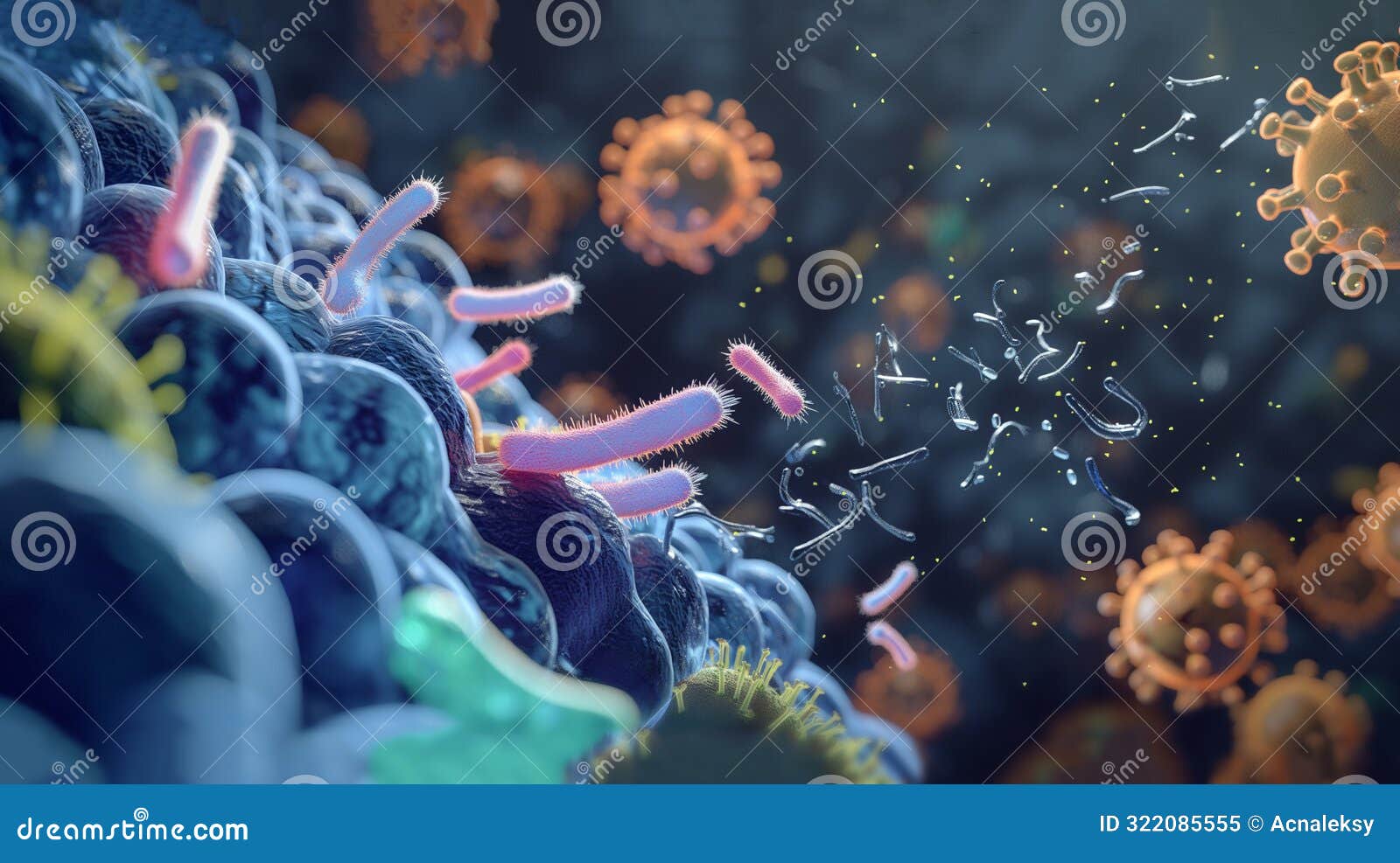 Nanorobots Attack Bacteria in Cells. Biological Robots are Introduced ...