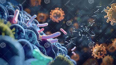 Nanorobots Attack Bacteria in Cells. Biological Robots are Introduced ...