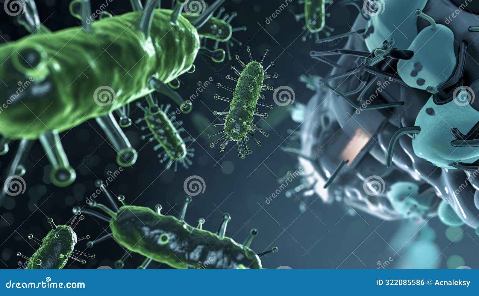 Nanorobots Attack Bacteria in Cells. Biological Robots are Introduced ...