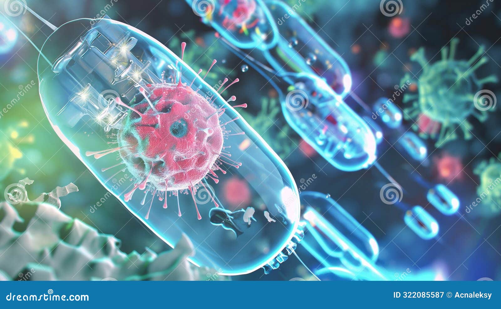 Nanorobots Attack Bacteria in Cells. Biological Robots are Introduced ...