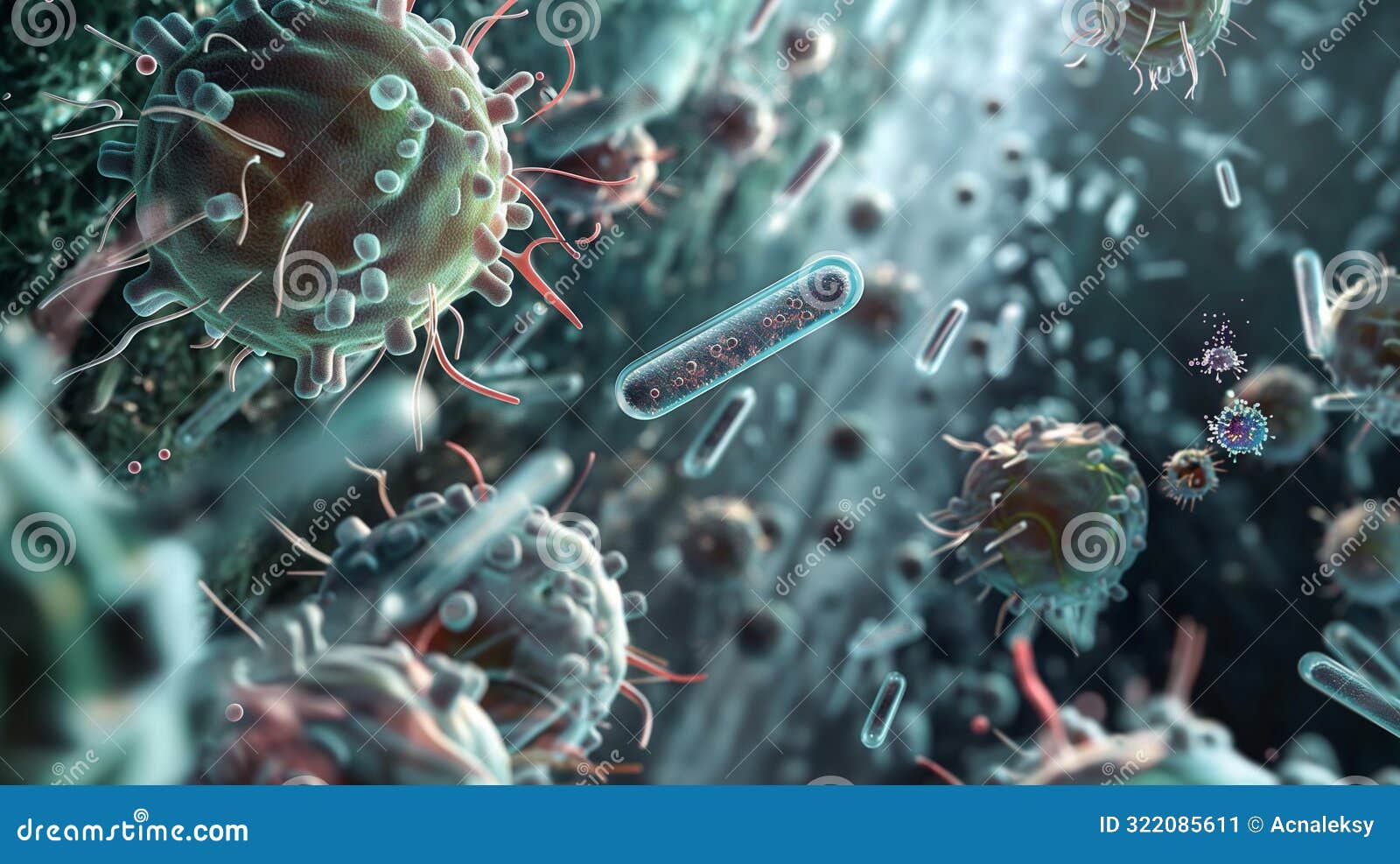 Nanorobots Attack Bacteria in Cells. Biological Robots are Introduced ...