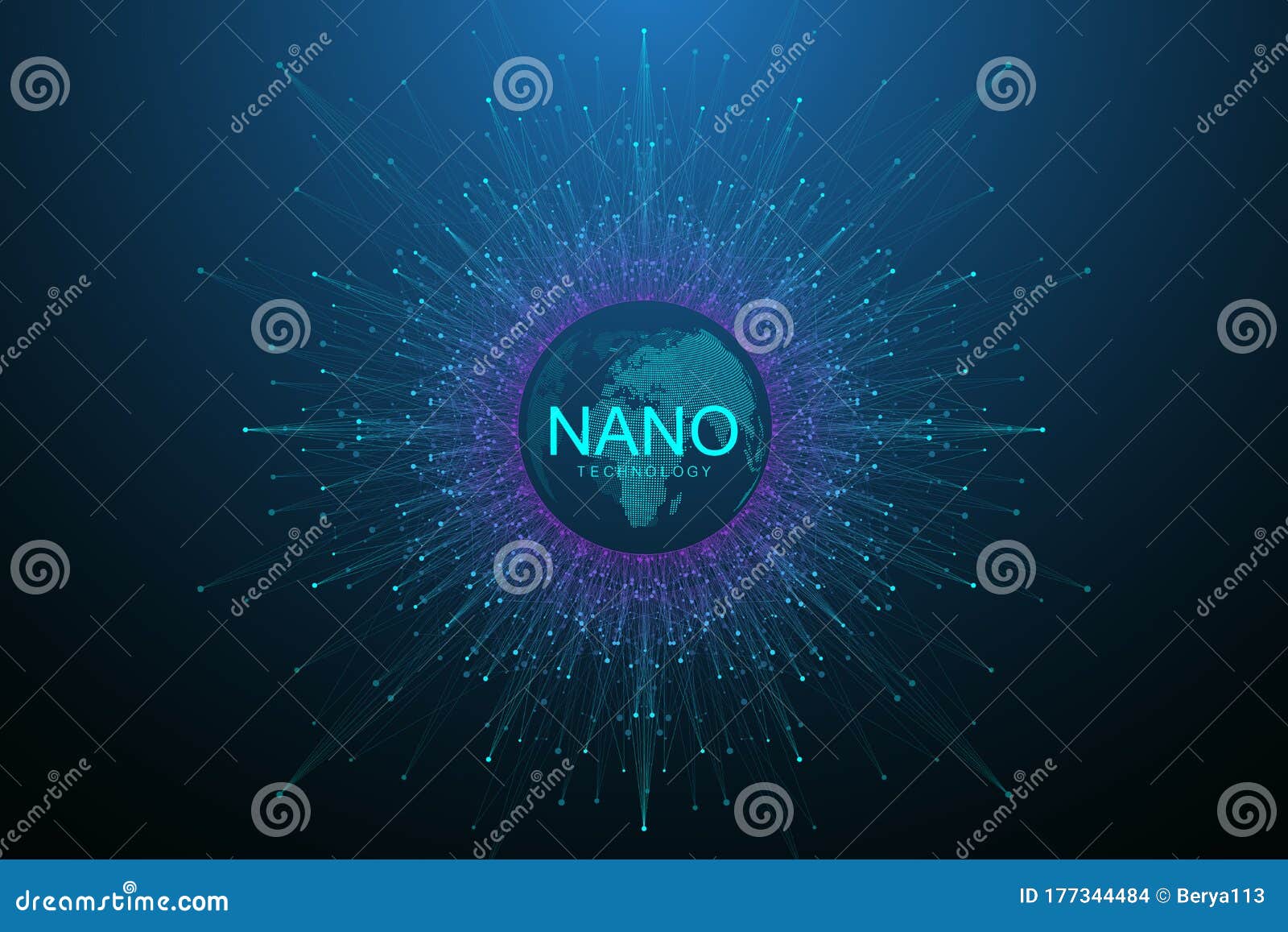 Nanotechnology Abstract Concept Vector Illustrations. | CartoonDealer ...