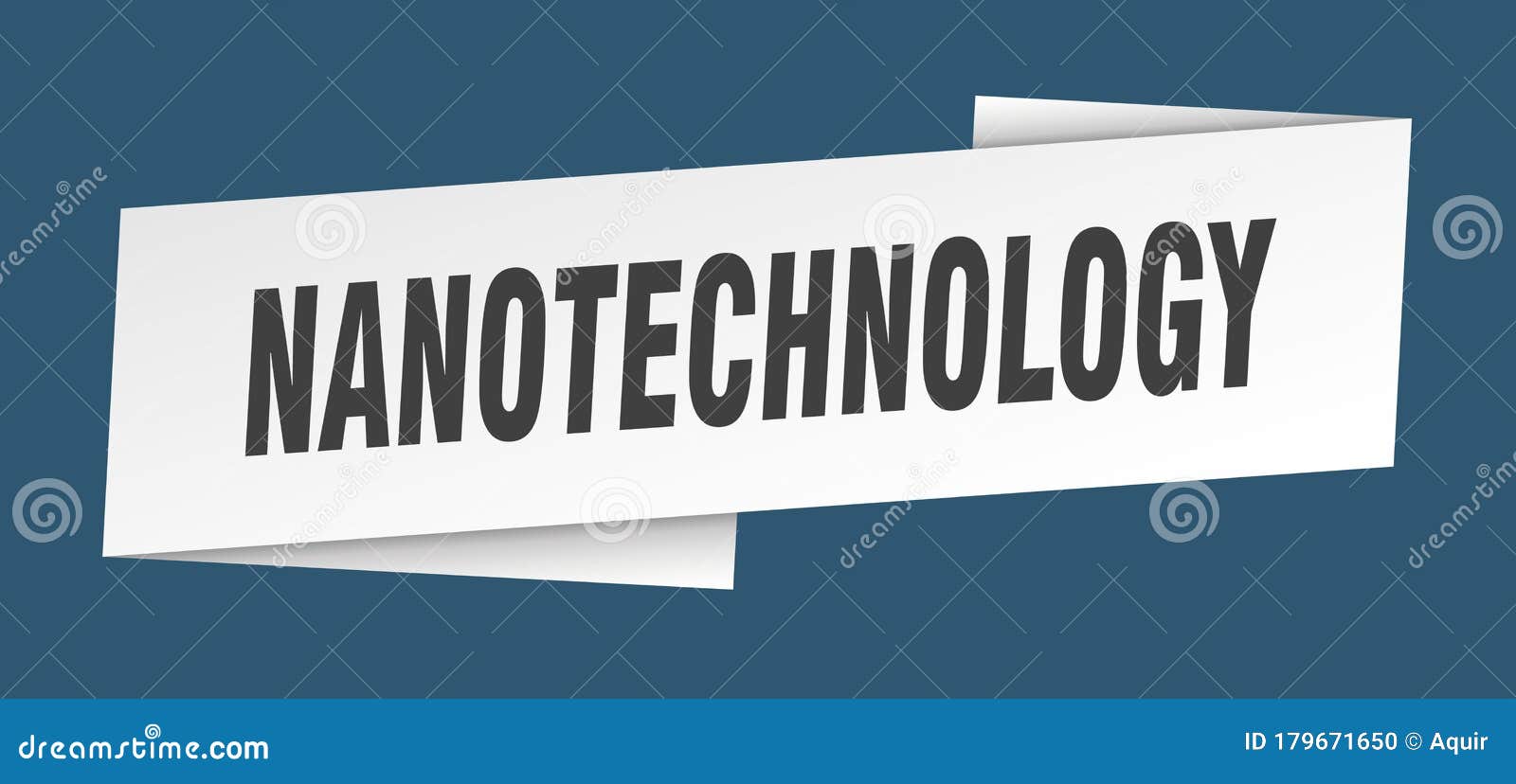 Nanotechnology Banner Template. Nanotechnology Ribbon Label Stock ...