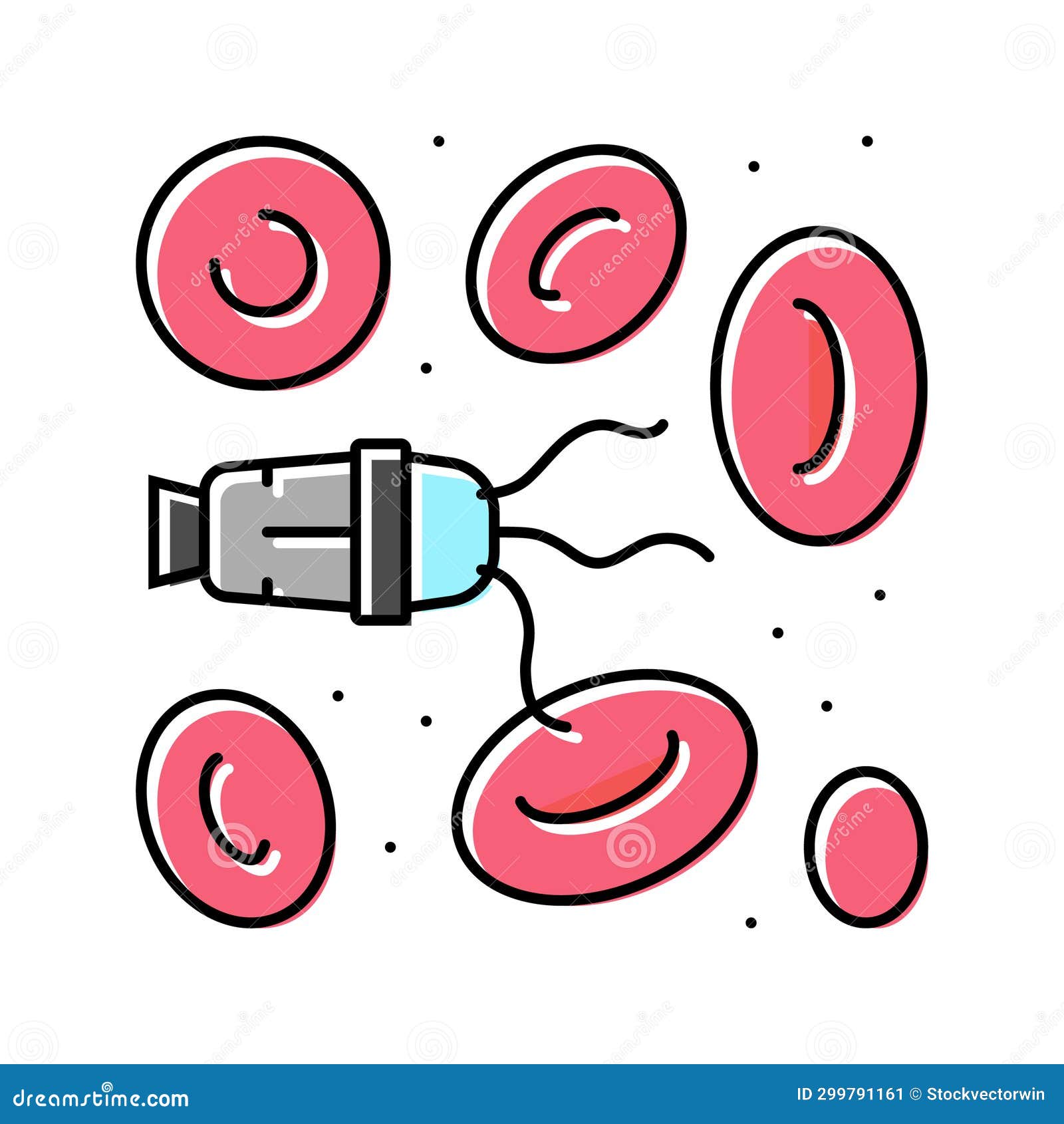 Nanotechnology Biomedical Color Icon Vector Illustration Stock ... Nanotechnology Biomedical Color Icon Vector Illustration Stock ...