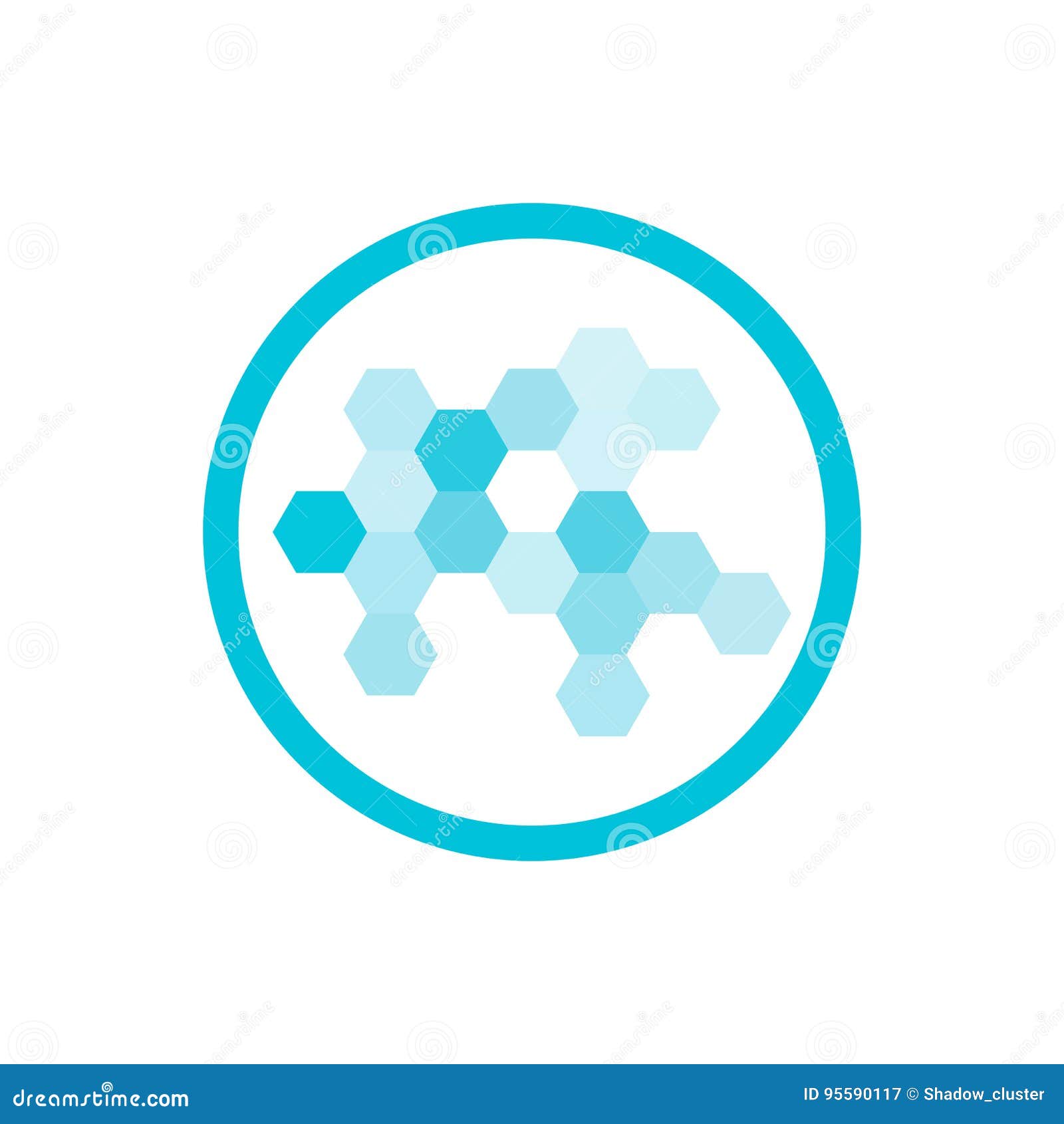 Nanotechnology Blue Round Icon Stock Vector - Illustration of mineral ...