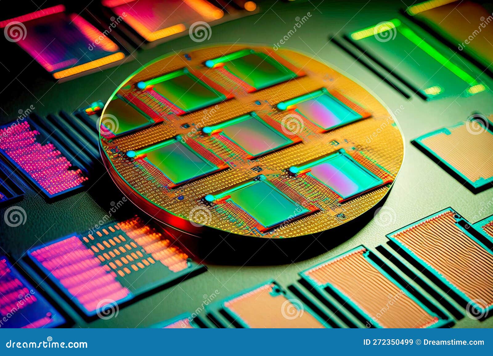 Nanotechnology Chips and Microchips Wafer Semiconductor Manufacturing ...