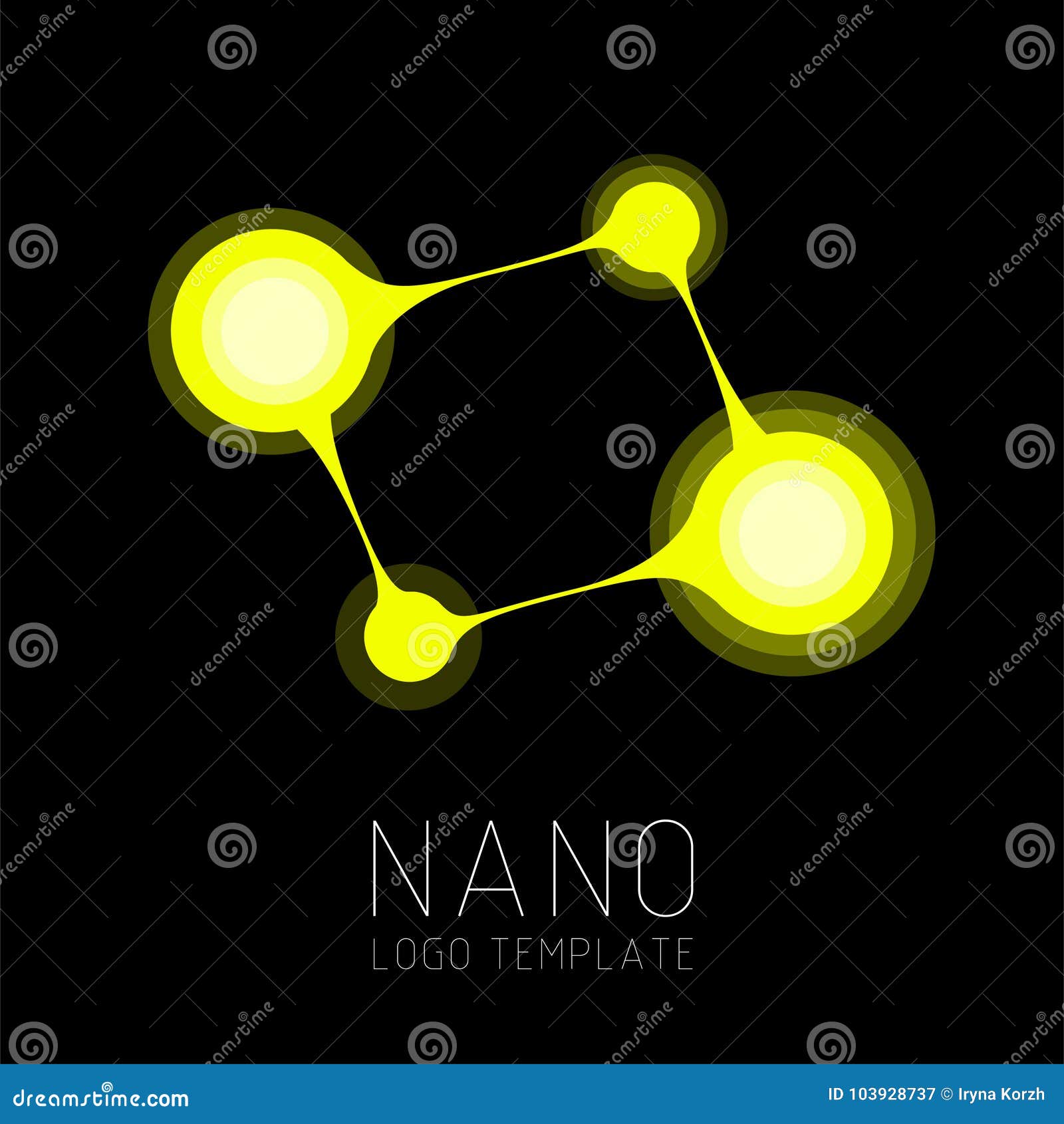 Nanotechnology Creative Logo Design. Vector Logo Template. Creative ...