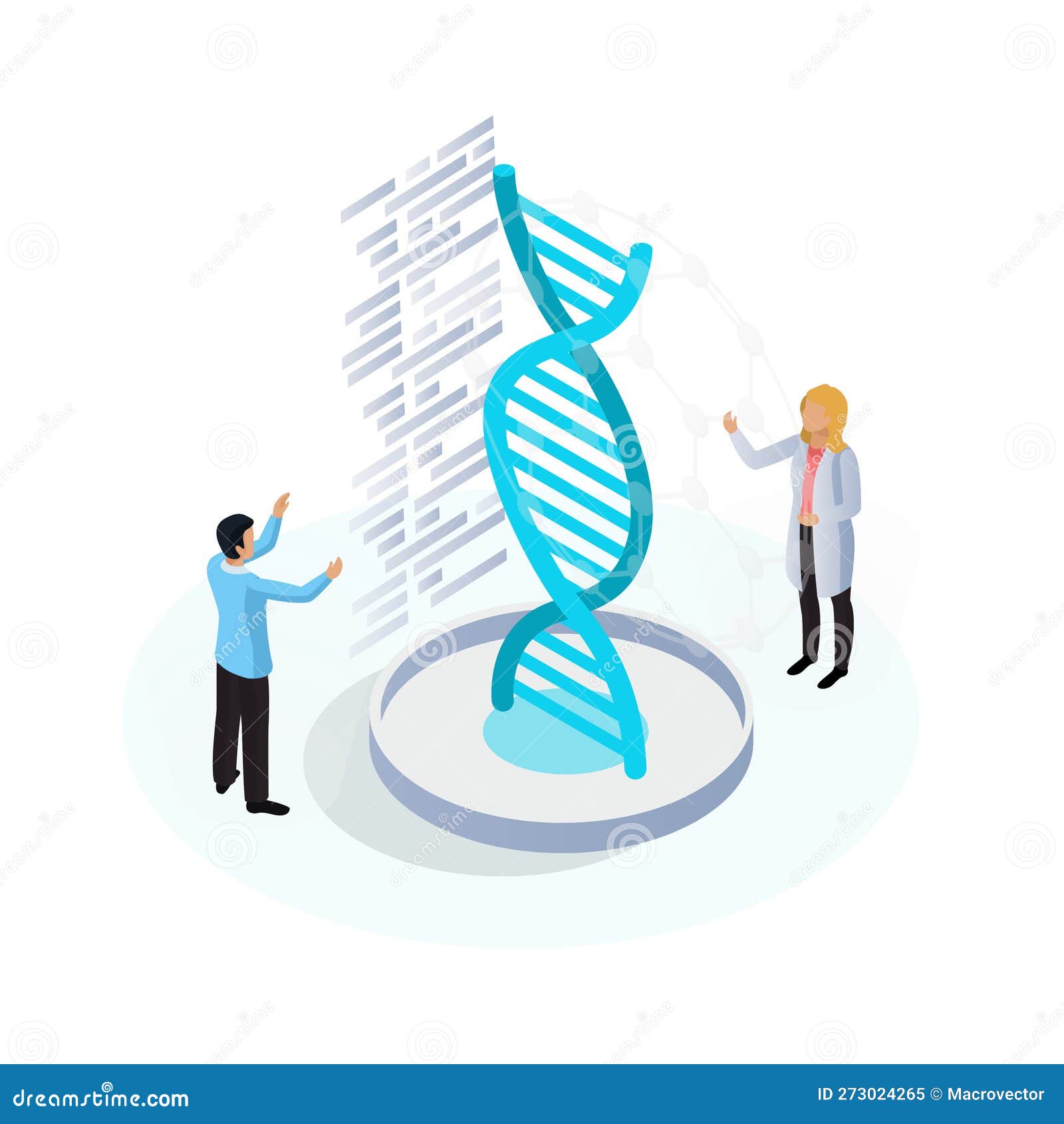 Nanotechnology Isometric Flowchart Cartoon Vector | CartoonDealer.com ...